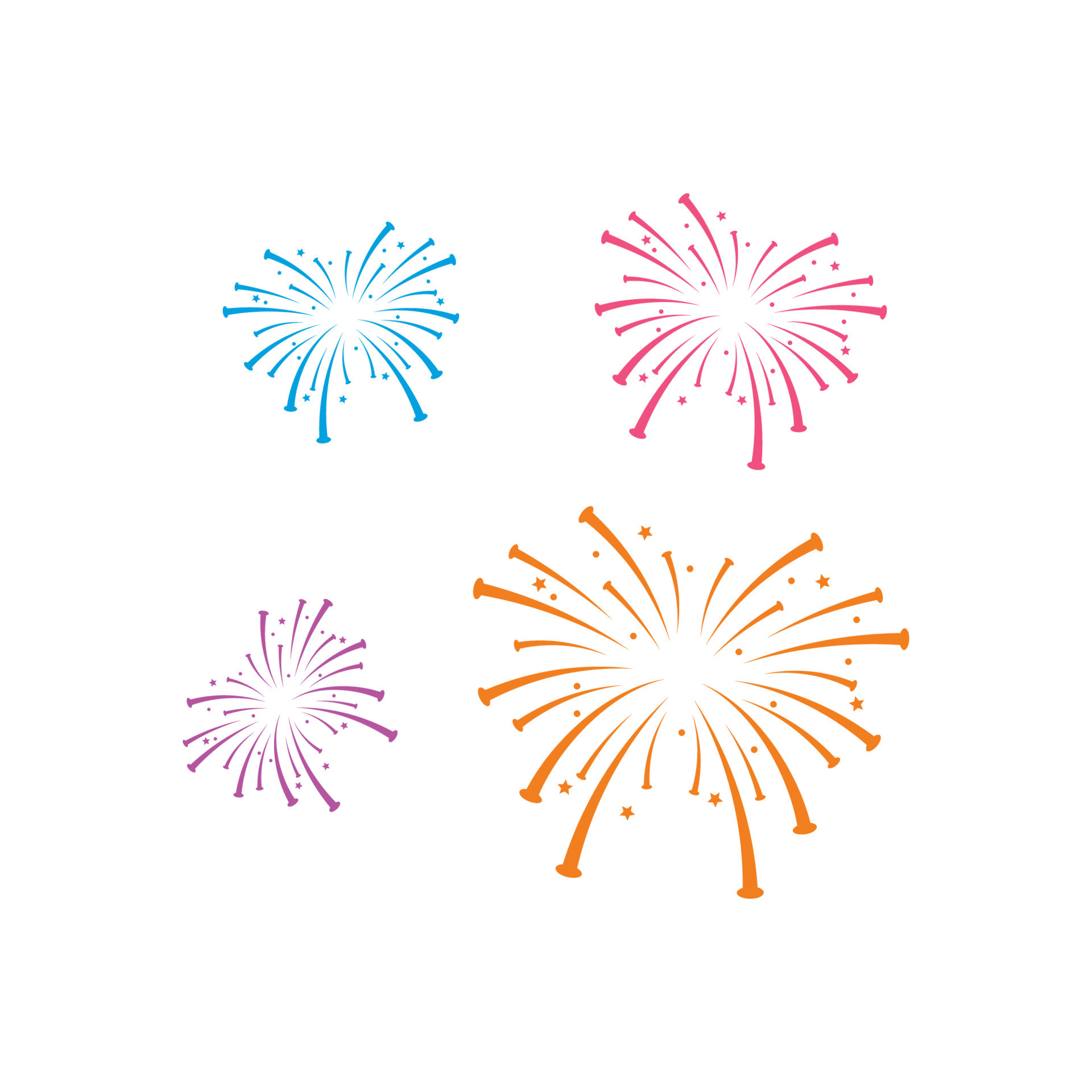Firework vector template illustration 16112597 Vector Art at Vecteezy