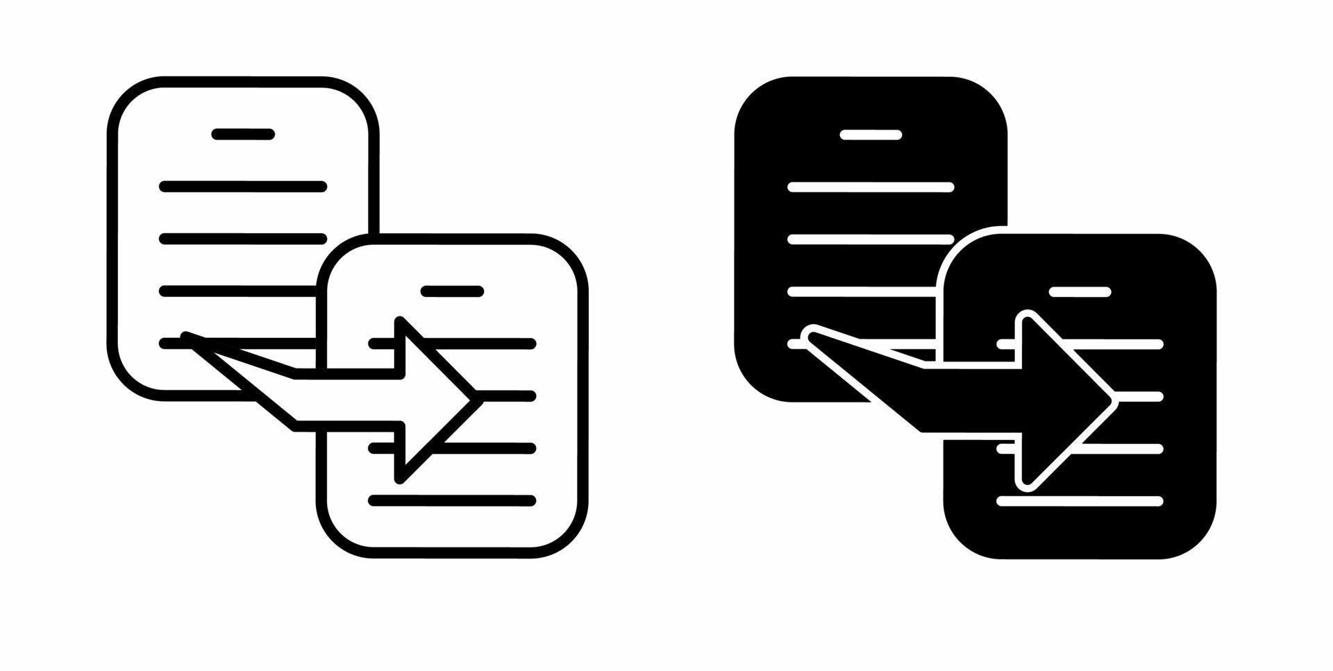 Copy Paste Icon Set Isolated On White Backgroundduplicate Icon 16119235 Vector Art At Vecteezy