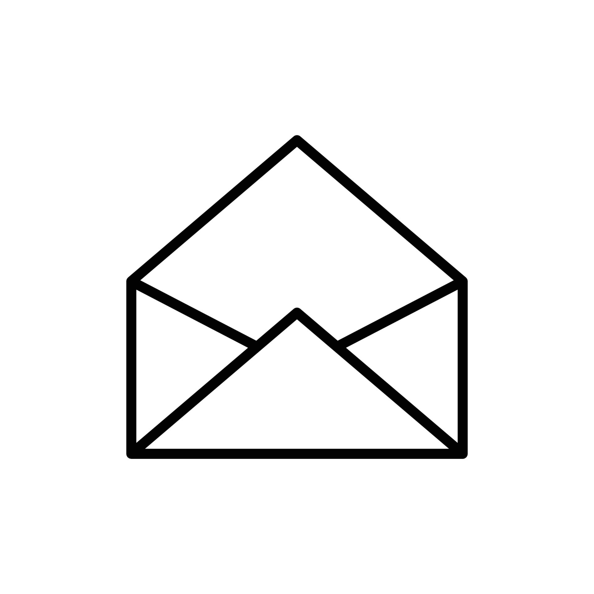 Open envelope icon illustration. line icon style. suitable for apps ...