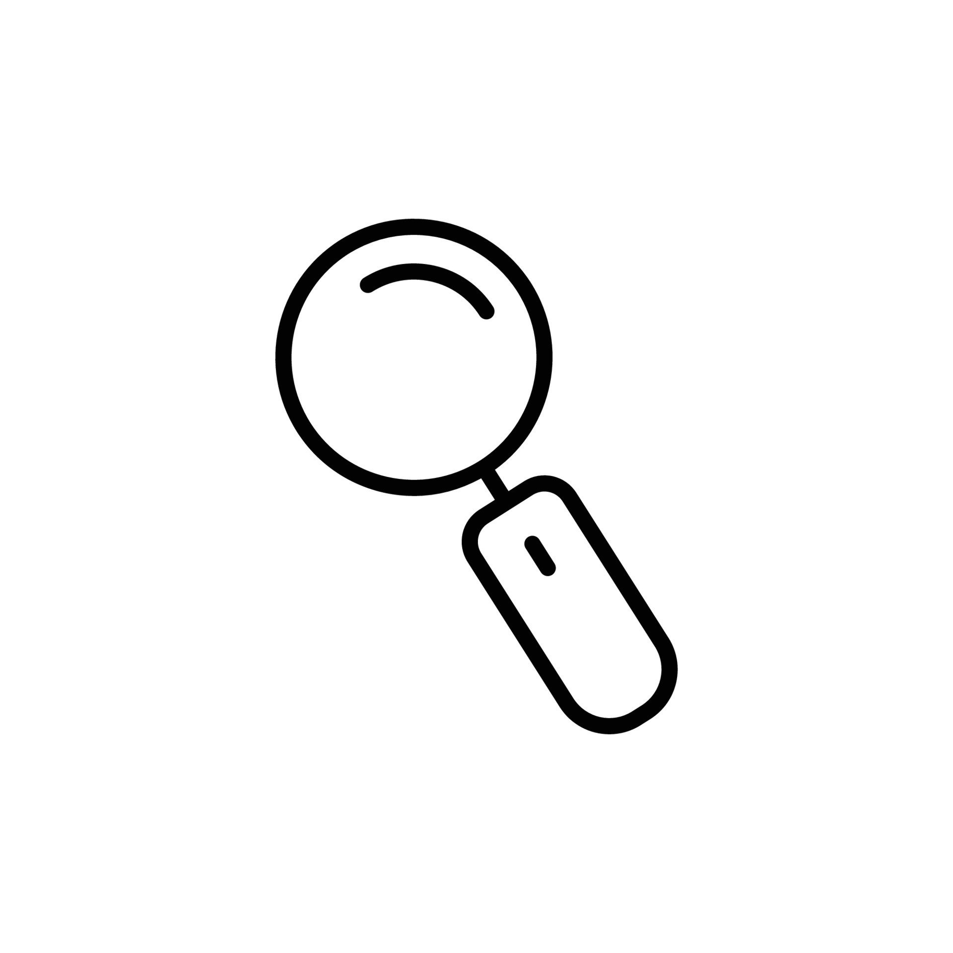 Search icon illustration. line icon style. suitable for apps, websites ...