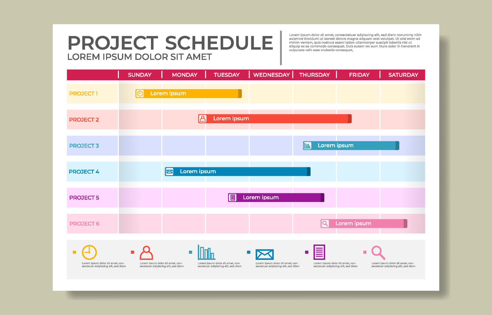 Weekly Timeline Template 16123313 Vector Art at Vecteezy Weekly Timeline Template 16123313 Vector Art at Vecteezy