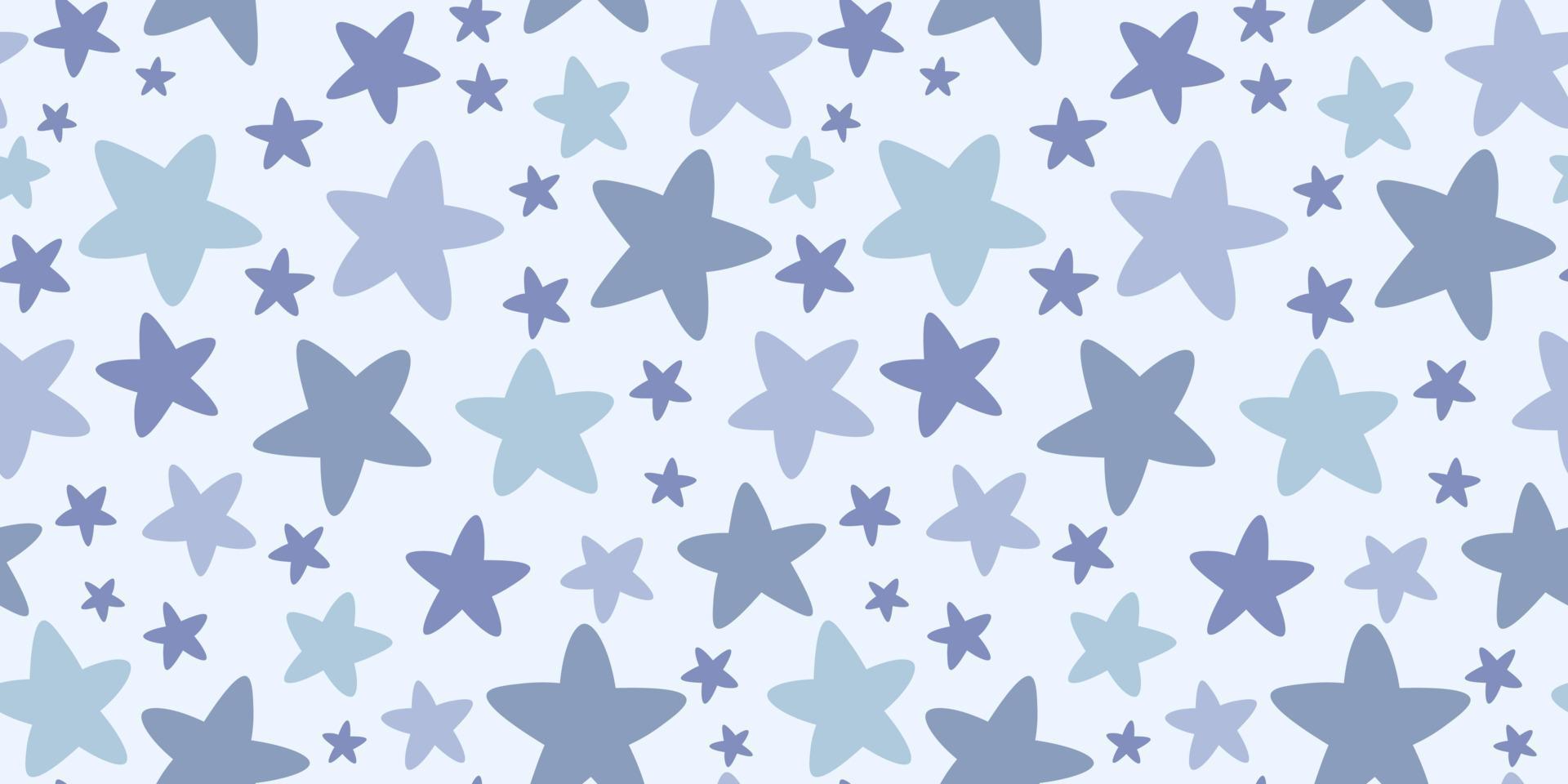 Blue stars, seamless pattern, vector background 16129312 Vector Art at ...
