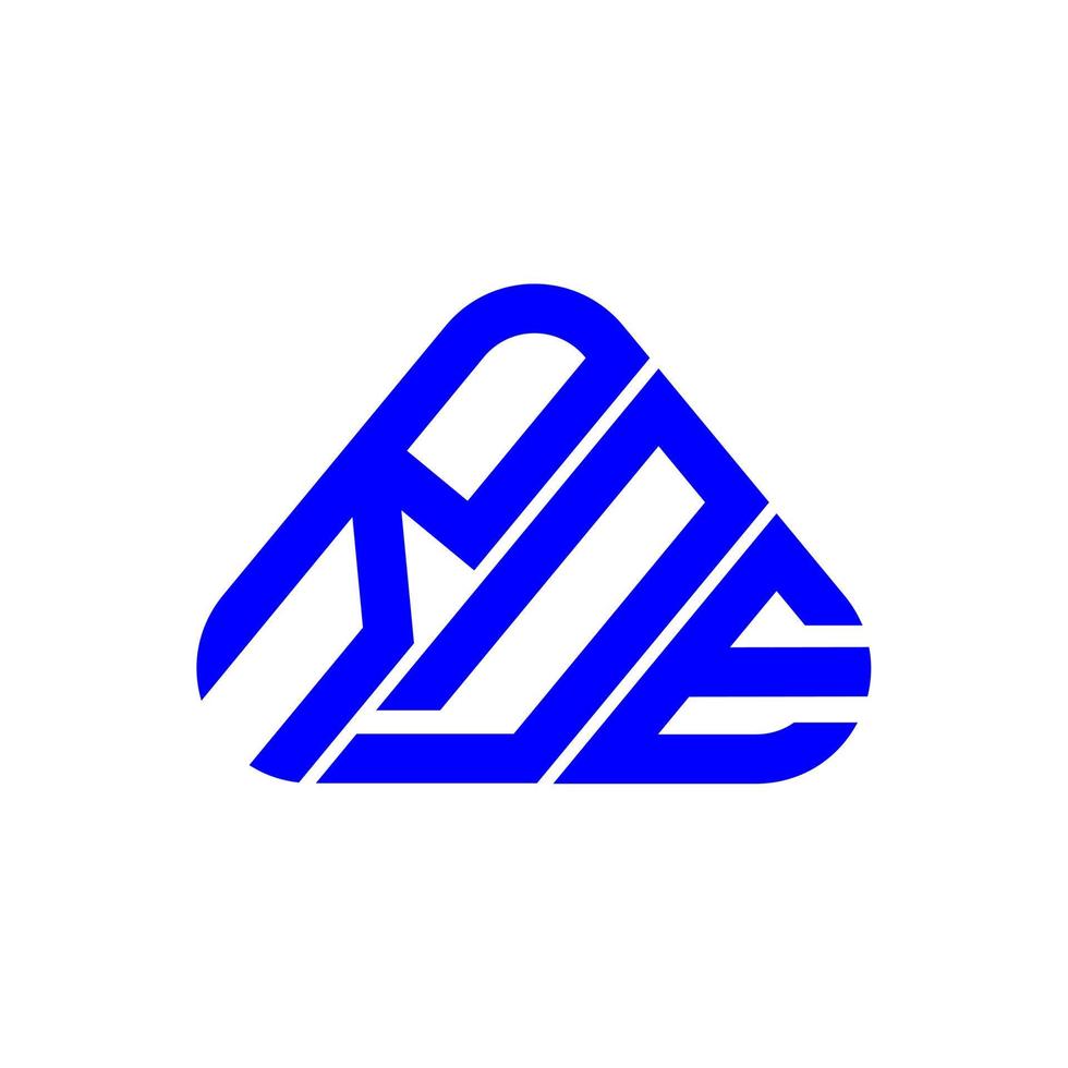 diseño creativo del logotipo de la letra rde con gráfico vectorial, logotipo simple y moderno de ...