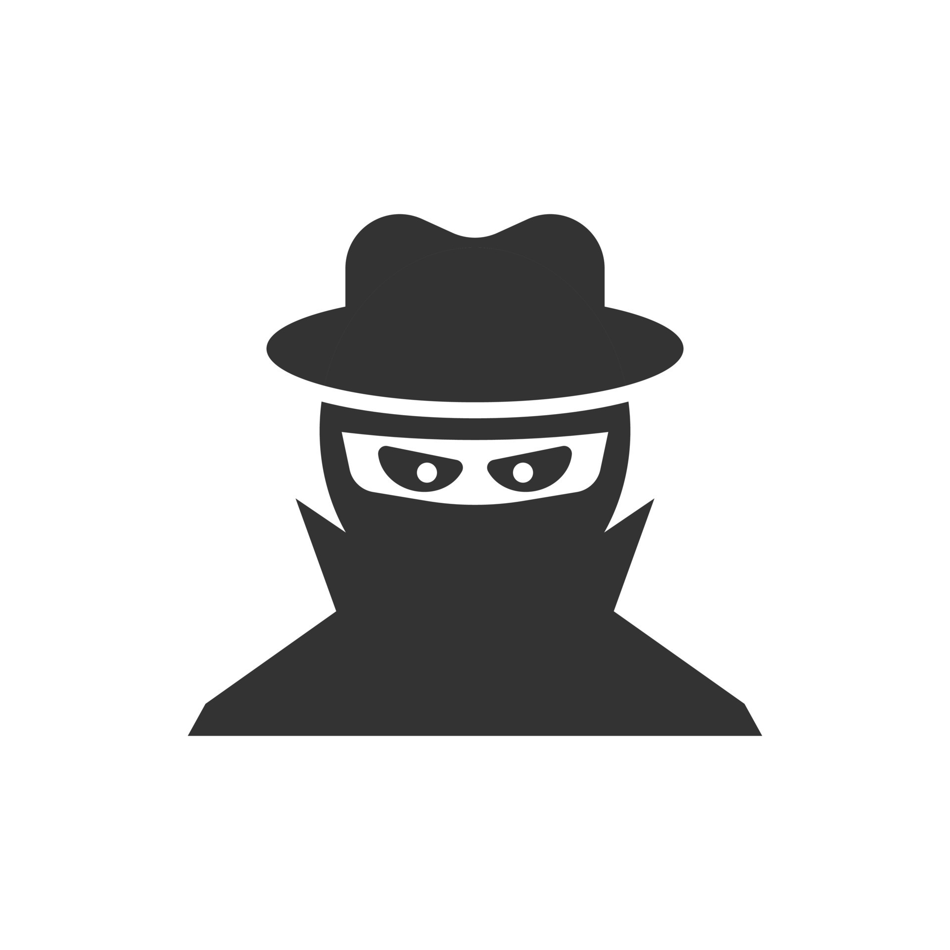 Fraud Hacker Icon In Flat Style Spy Vector Illustration On Isolated Background Cyber Defend