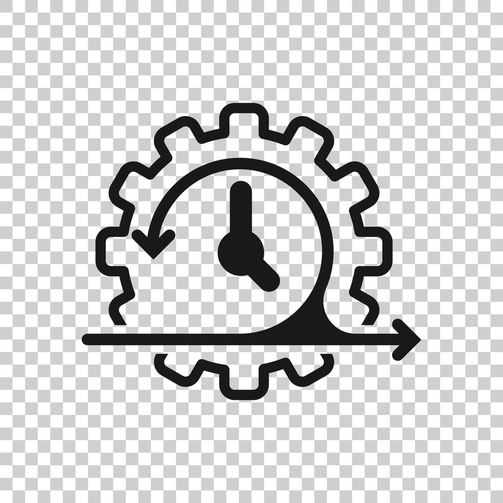 Agile icon in flat style. Flexible vector illustration on white ...