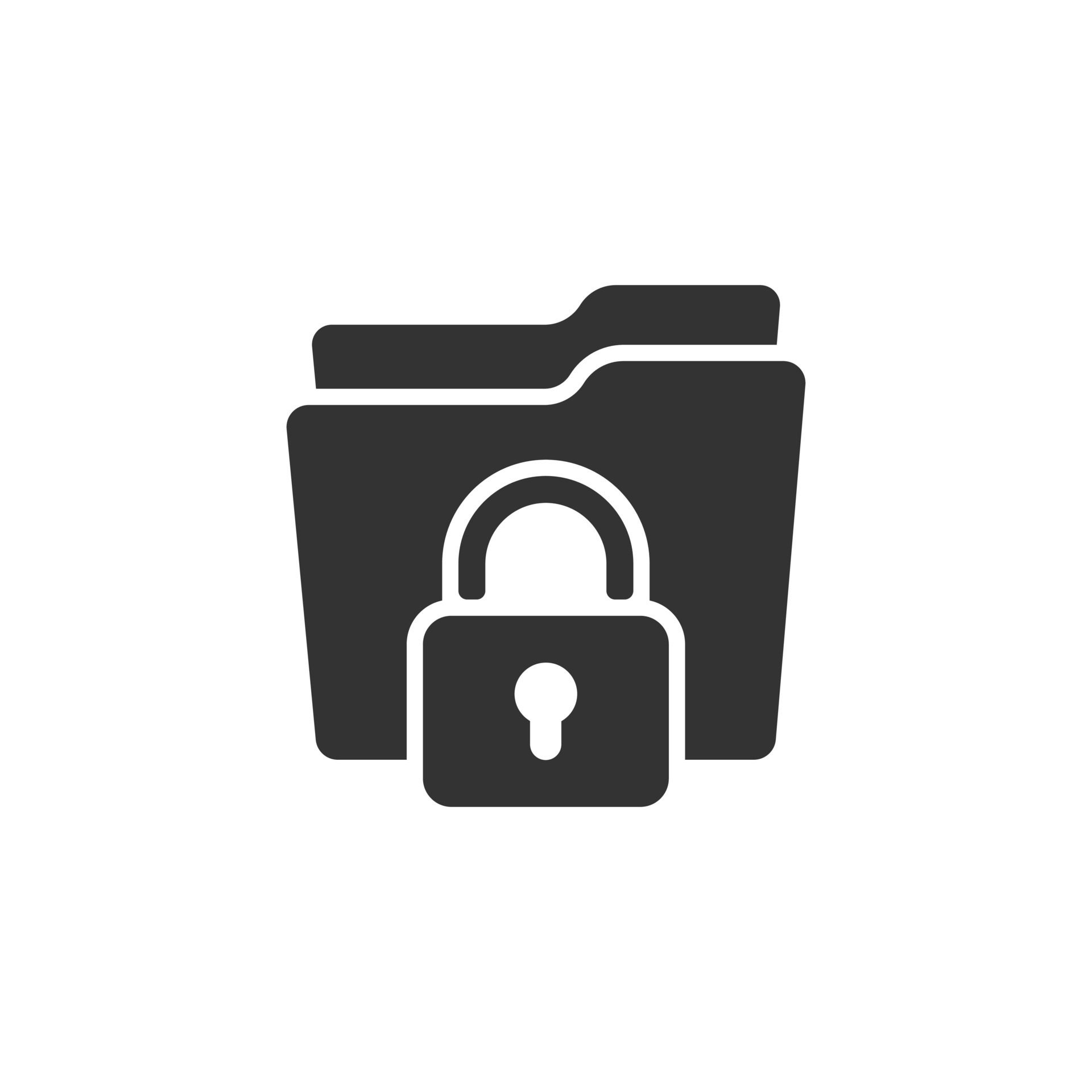 Files Folder Permission Icon In Flat Style Document Access Vector Illustration On Isolated