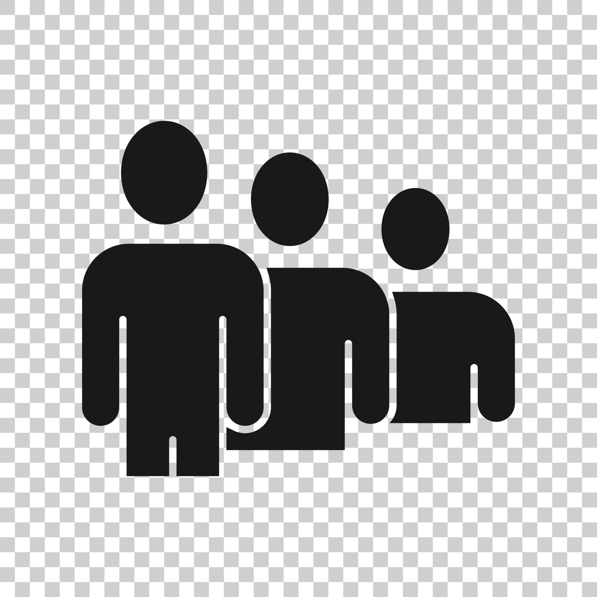 People Communication Icon In Flat Style People Vector Illustration On White Background