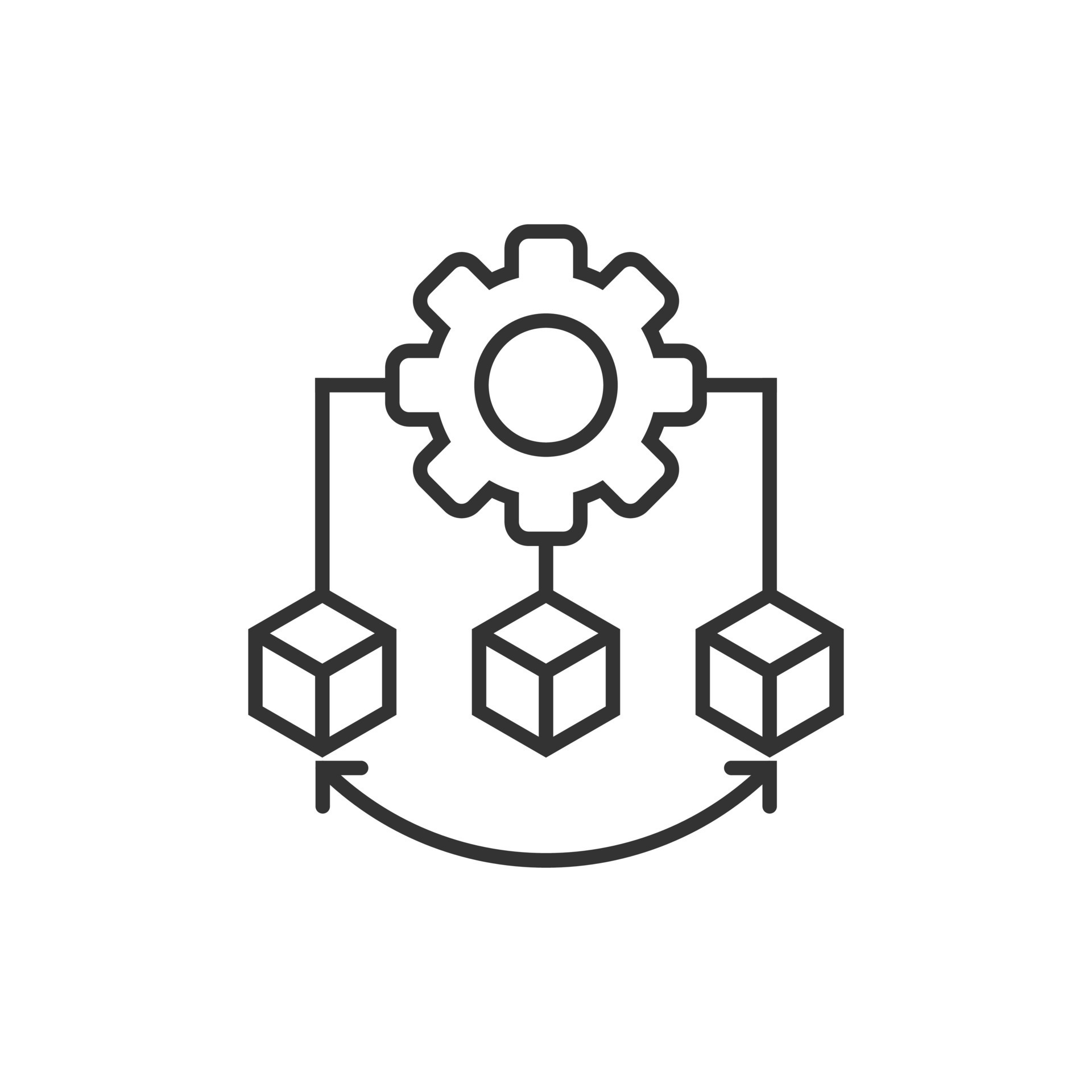 icono de tecnología api en estilo plano. ilustración de vector de ...