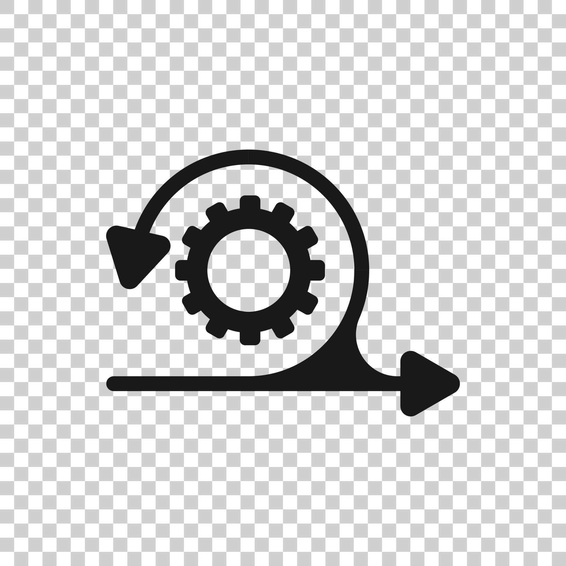 Agile icon in flat style. Flexible vector illustration on white ...