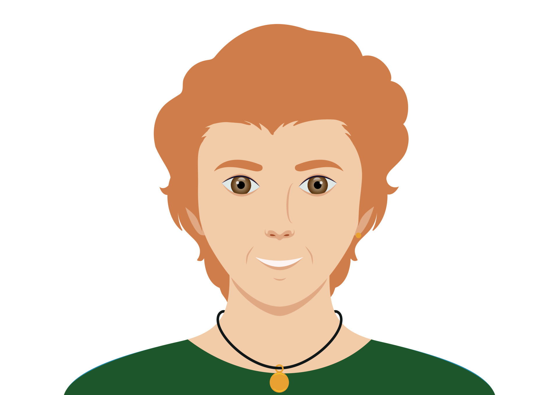 Portrait Of Handsome Happy Man Vector 16135242 Vector Art At Vecteezy
