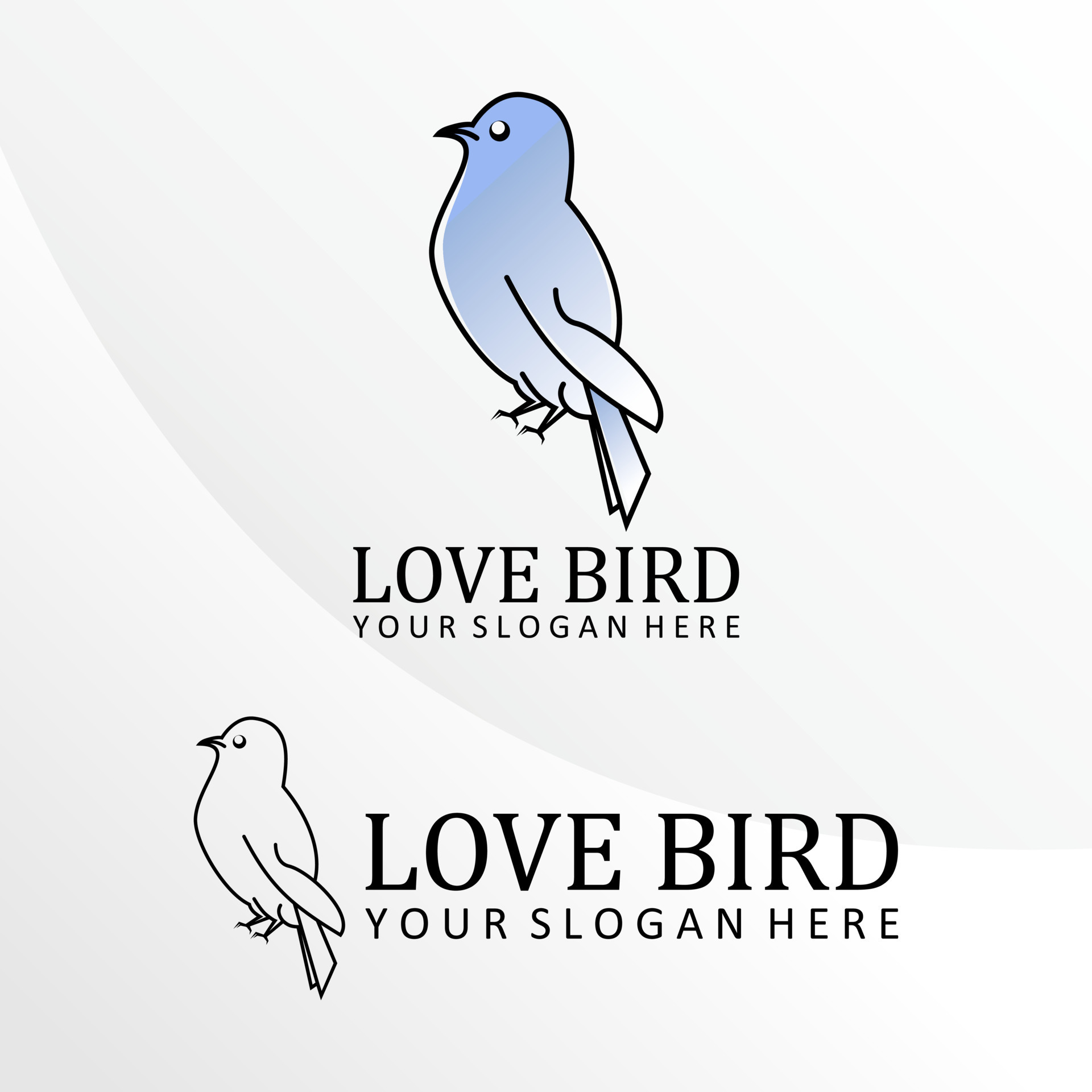 Simple and unique bird in line art image graphic icon logo design abstract concept vector stock ...