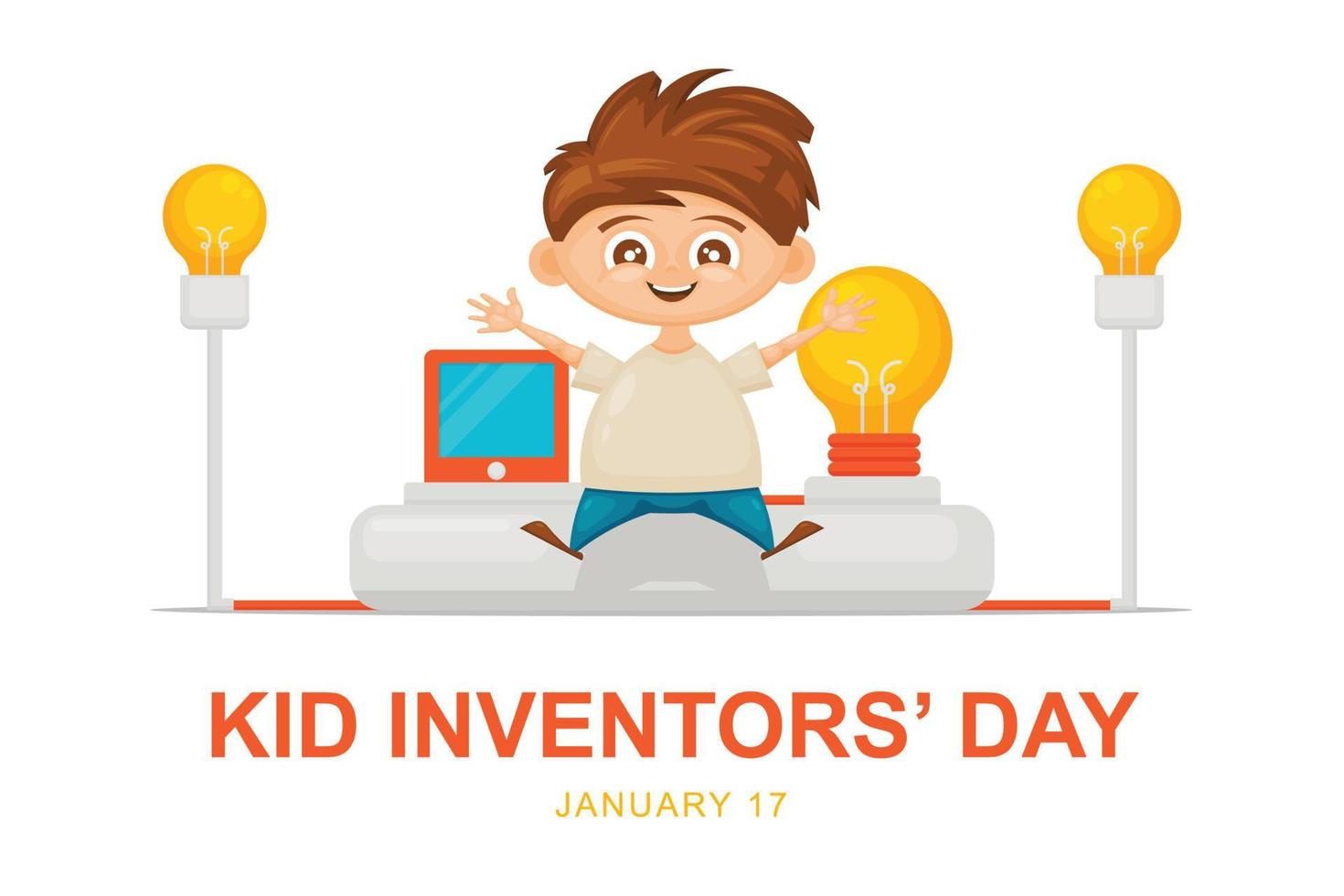 Kid Inventors Day background. 16135807 Vector Art at Vecteezy Kid Inventors Day background. 16135807 Vector Art at Vecteezy