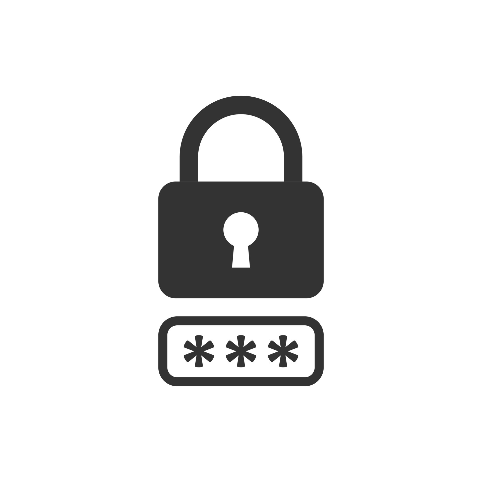 Login Icon In Flat Style Password Access Vector Illustration On White