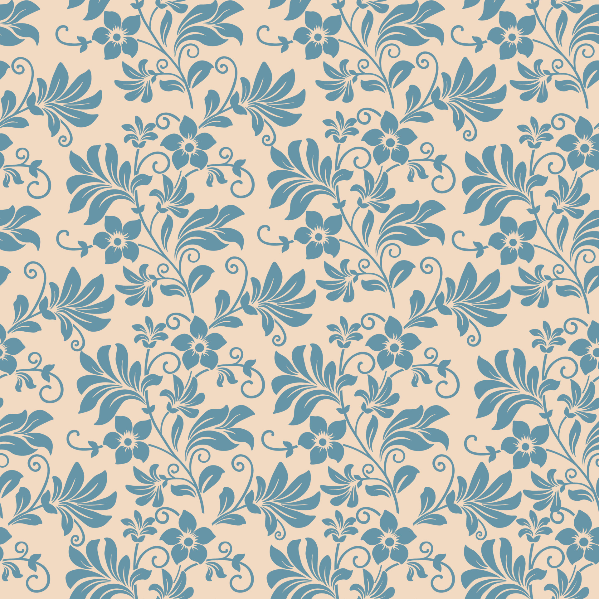 Seamless floral ornamental vector pattern. Background and wallpaper ... Seamless floral ornamental vector pattern. Background and wallpaper ...