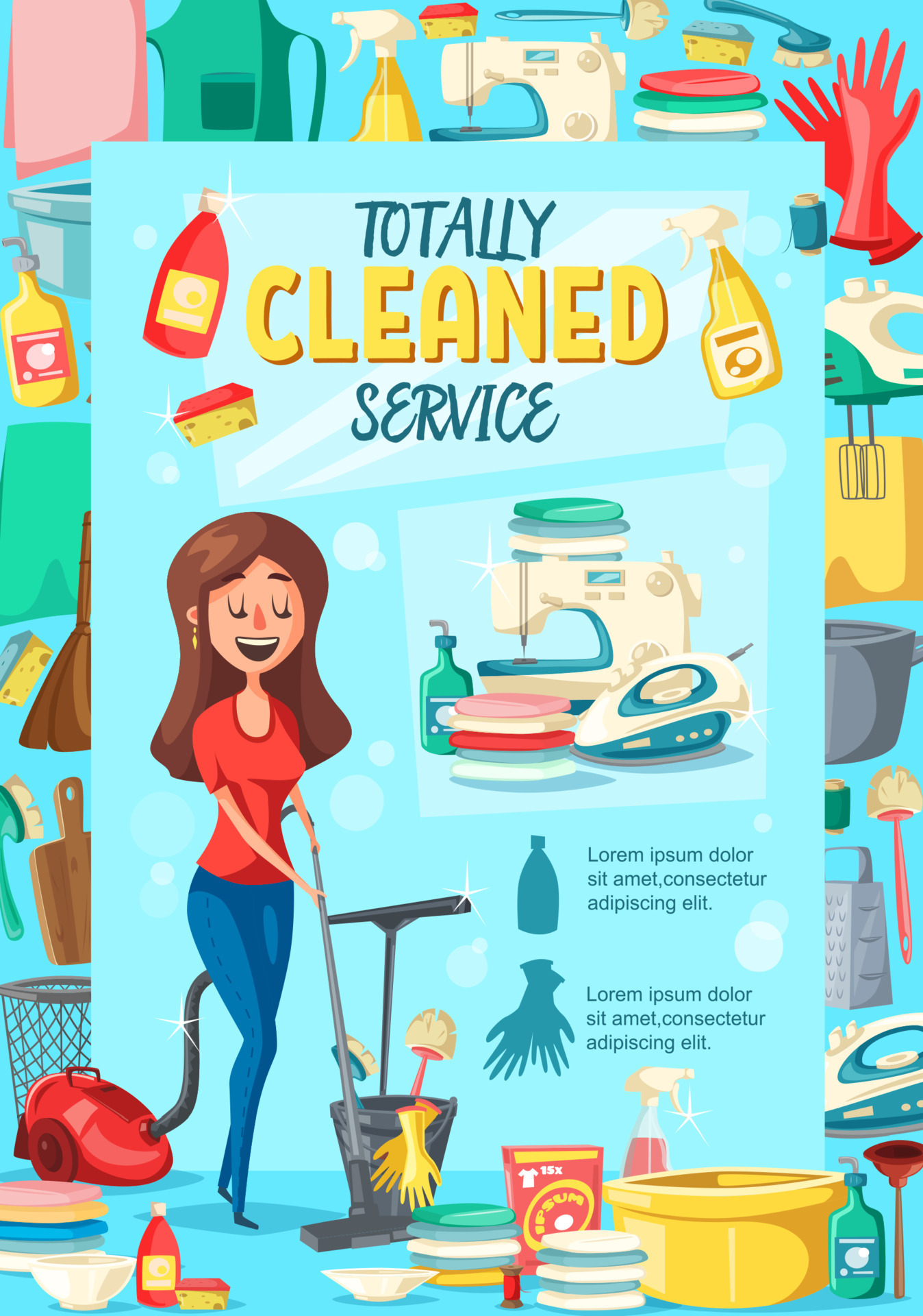 Home cleaning service, vector poster 16137169 Vector Art at Vecteezy Home cleaning service, vector poster 16137169 Vector Art at Vecteezy
