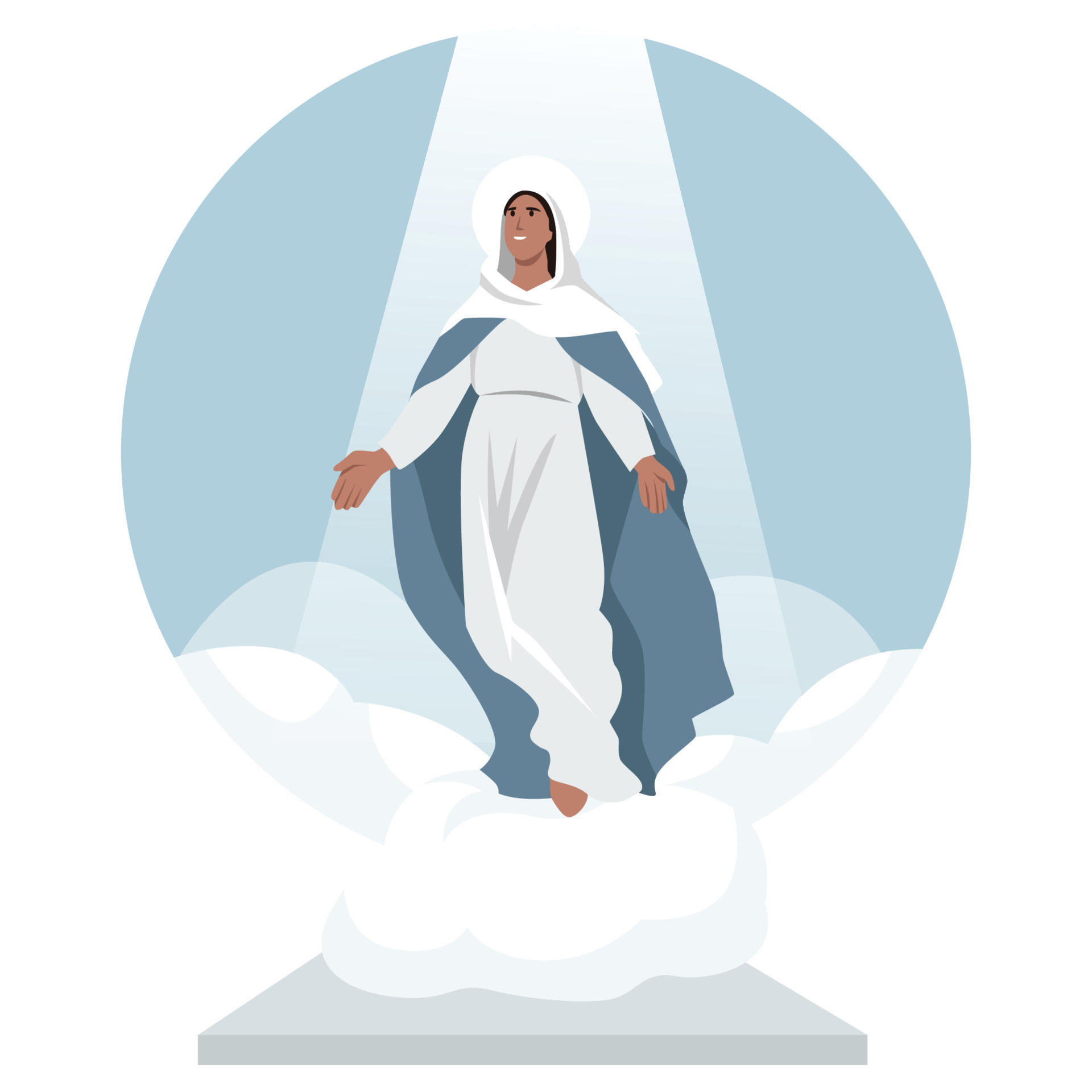 Feast Of The Assumption Of The Blessed Virgin Mary Illustration