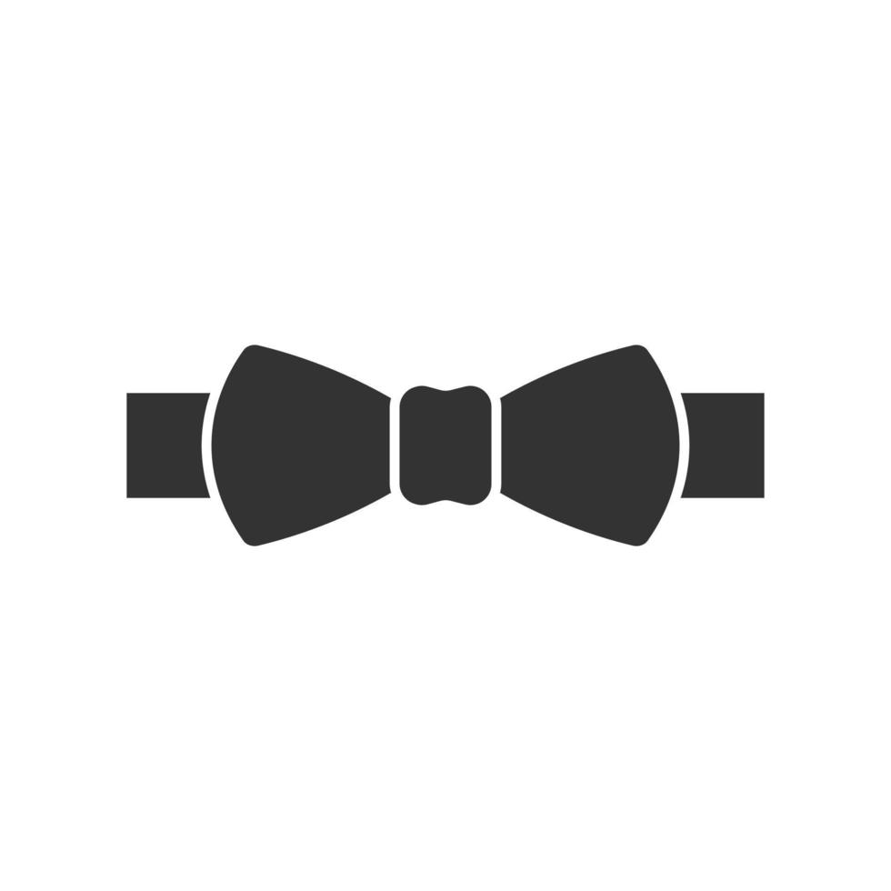 Tie bow icon in flat style. Bowtie vector illustration on white ...