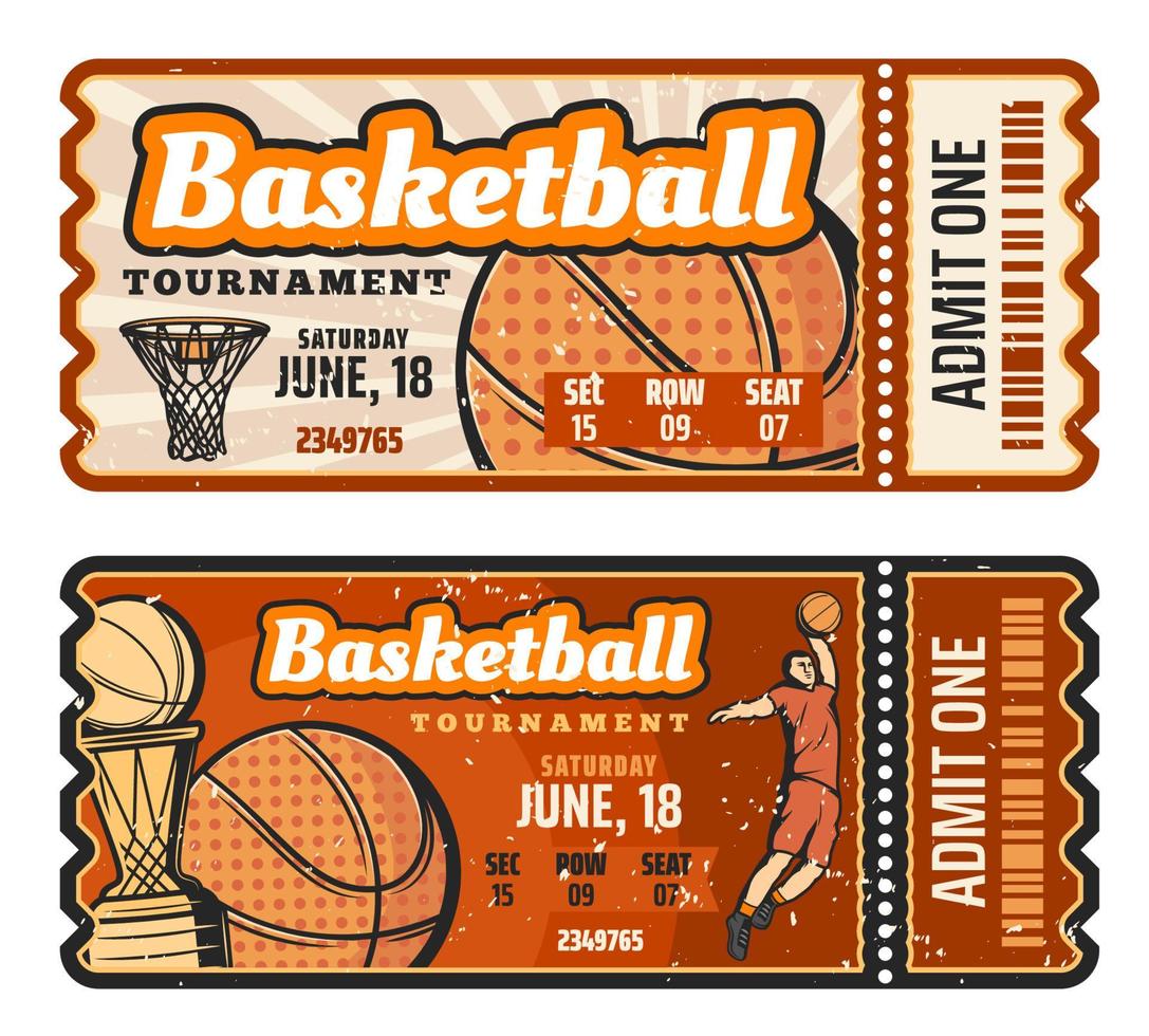 Basketball sport game ticket vector 16139149 Vector Art at Vecteezy