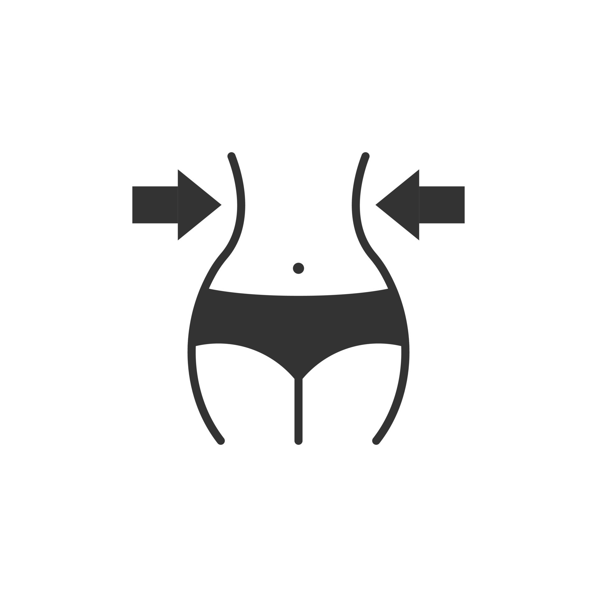 Weight Loss Icon In Flat Style Belly Vector Illustration On White Isolated Background Athletic