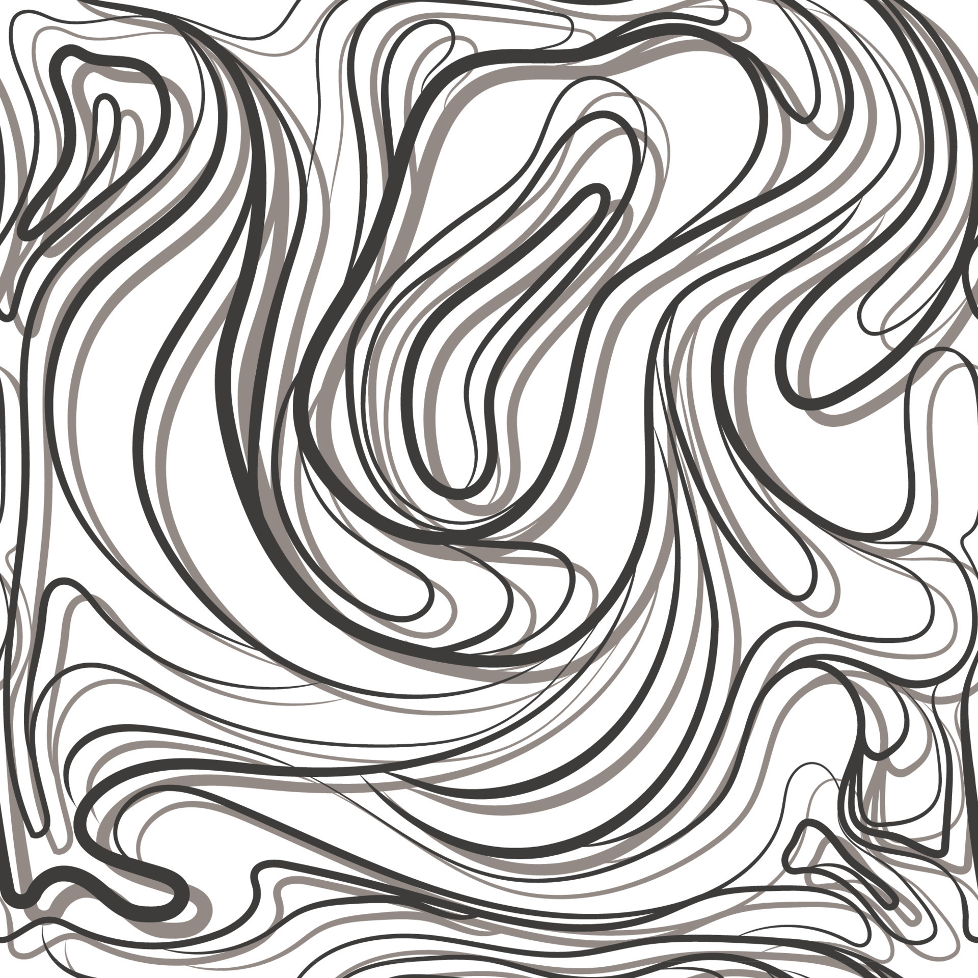 Distorted Wavy Lines Optical Illusion Seamless Pattern Vector Illustration Abstract Seamless
