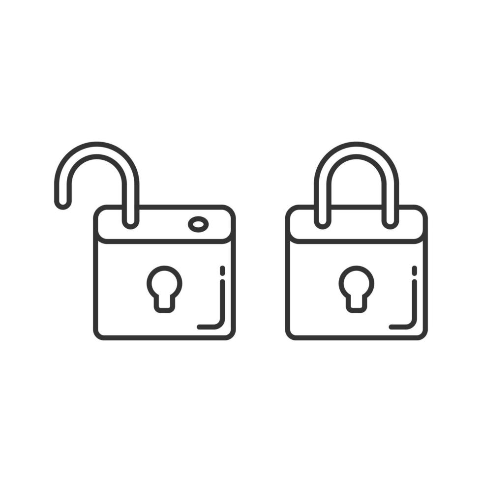 Locker icon in flat style. Padlock password vector illustration on white isolated background ...