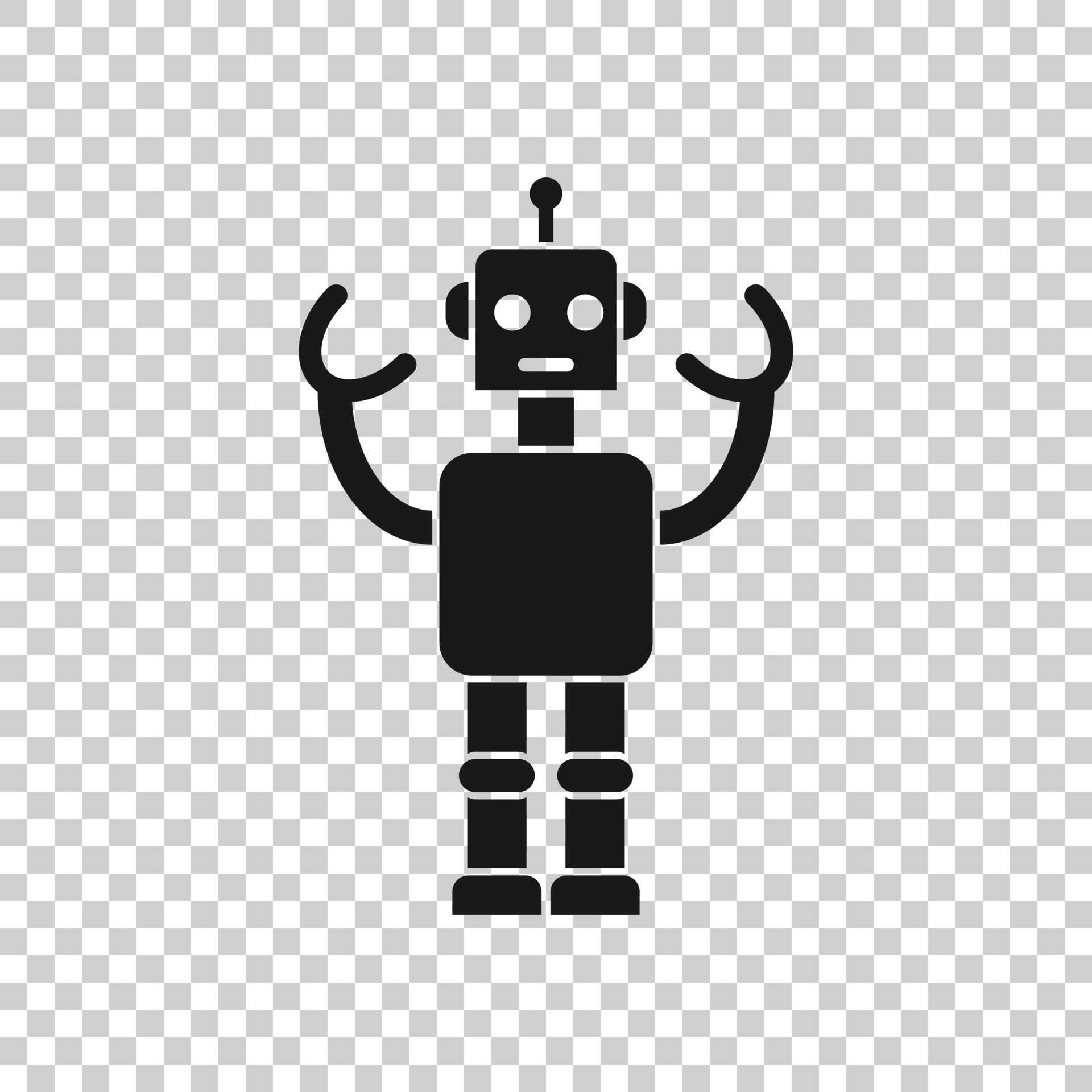 Cute Robot Chatbot Icon In Flat Style Bot Operator Vector Illustration