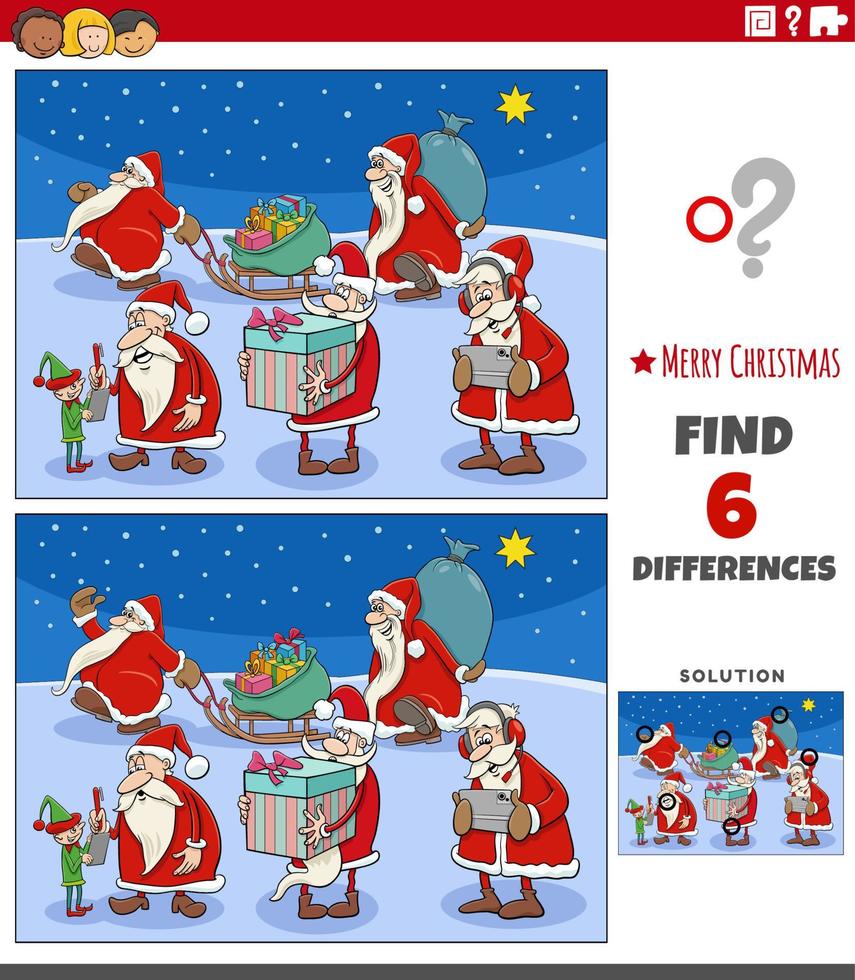 differences game with Santa Clauses characters 16146282 Vector Art at ... differences game with Santa Clauses characters 16146282 Vector Art at ...