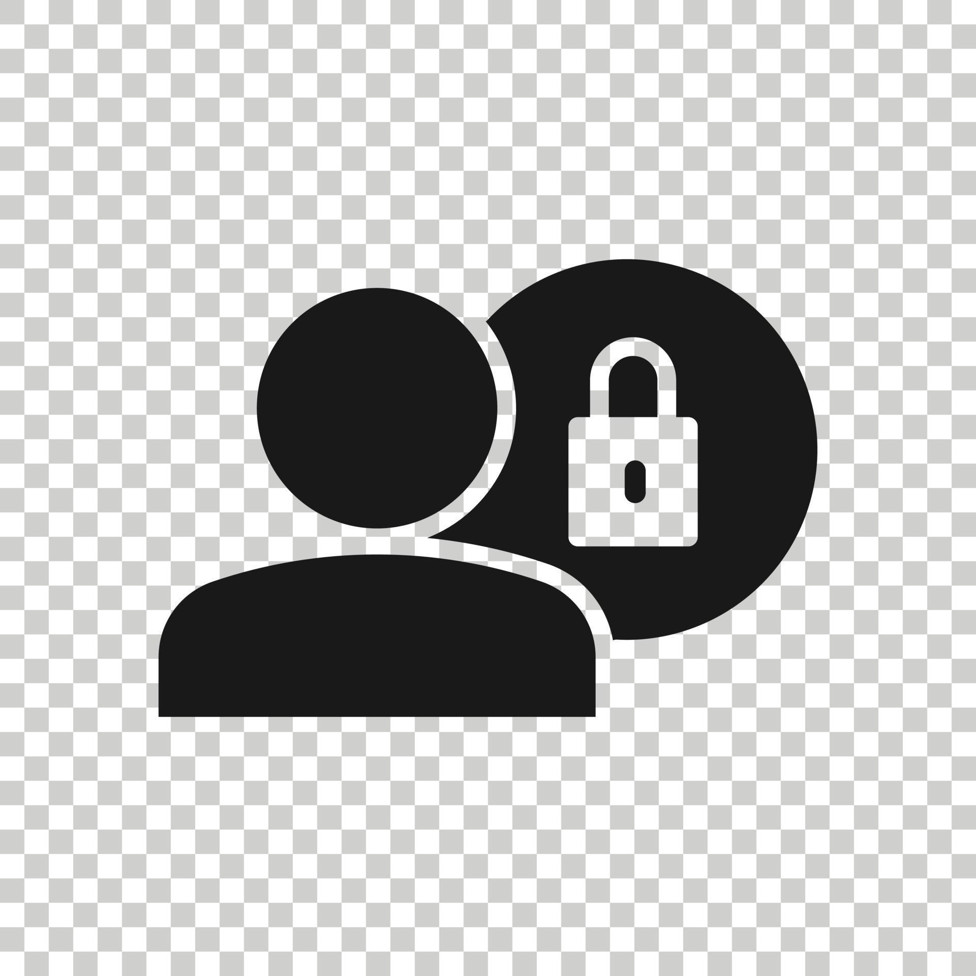 Login Icon In Flat Style People Secure Access Vector Illustration On White Isolated Background