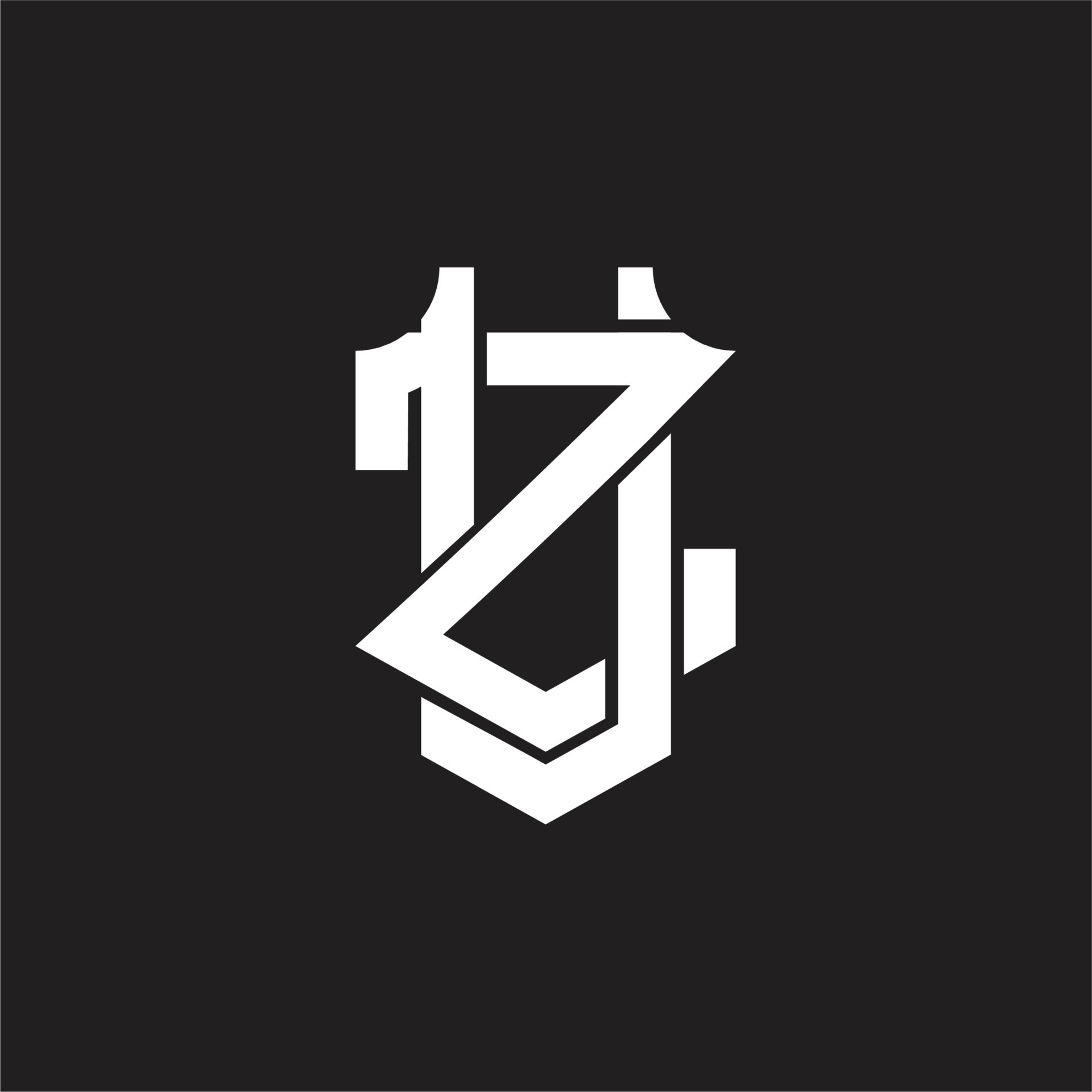 UZ Logo monogram design template 16153127 Vector Art at Vecteezy