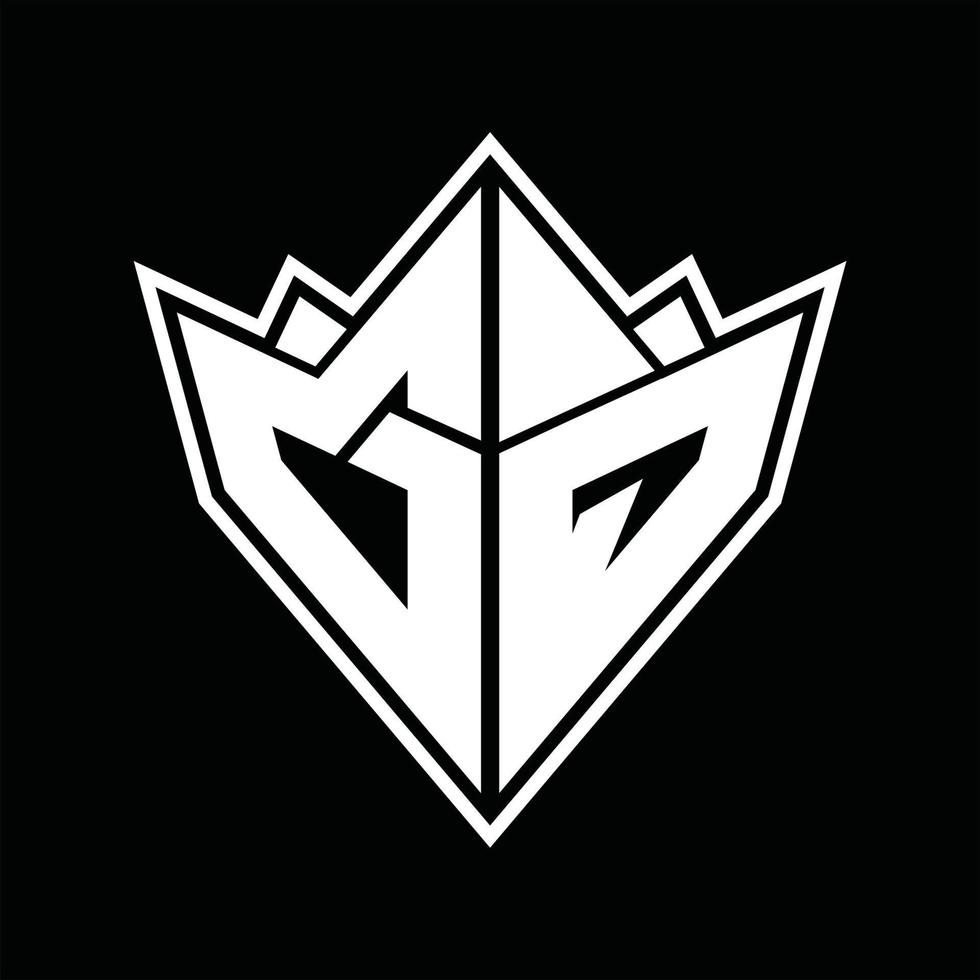 GQ Logo monogram design template 16154277 Vector Art at Vecteezy