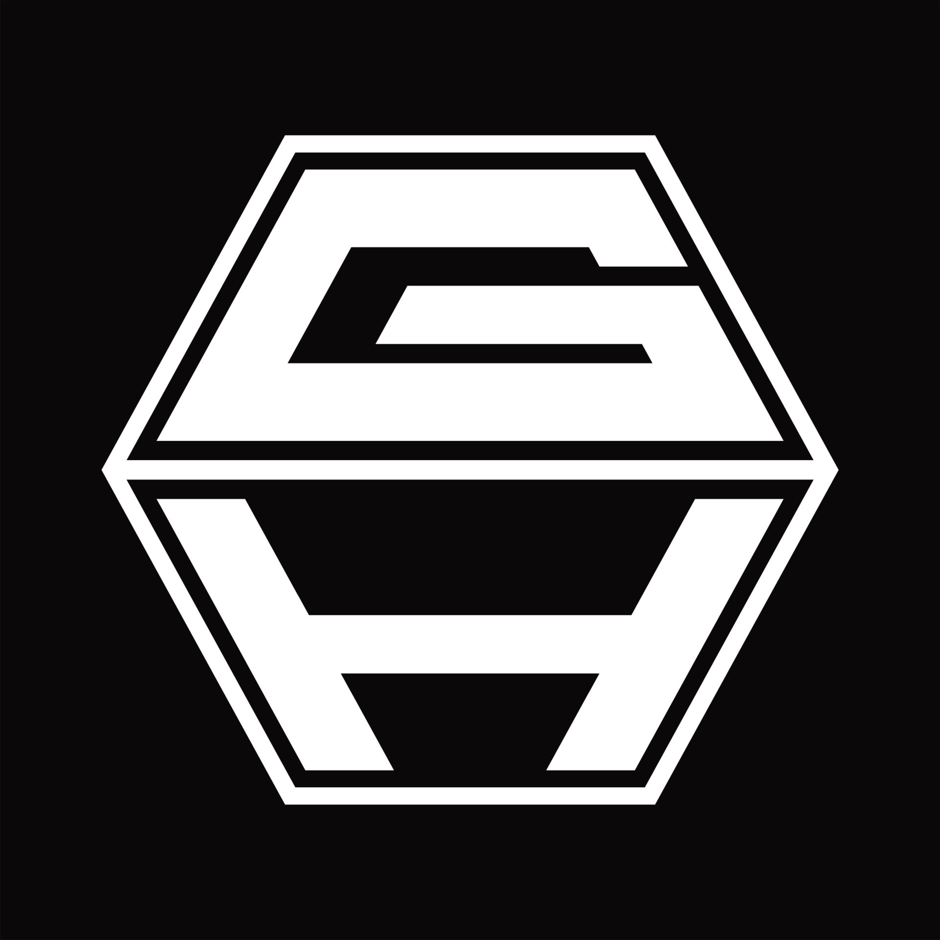 GH Logo monogram with hexagon shape up and down design template 16154548 Vector Art at Vecteezy