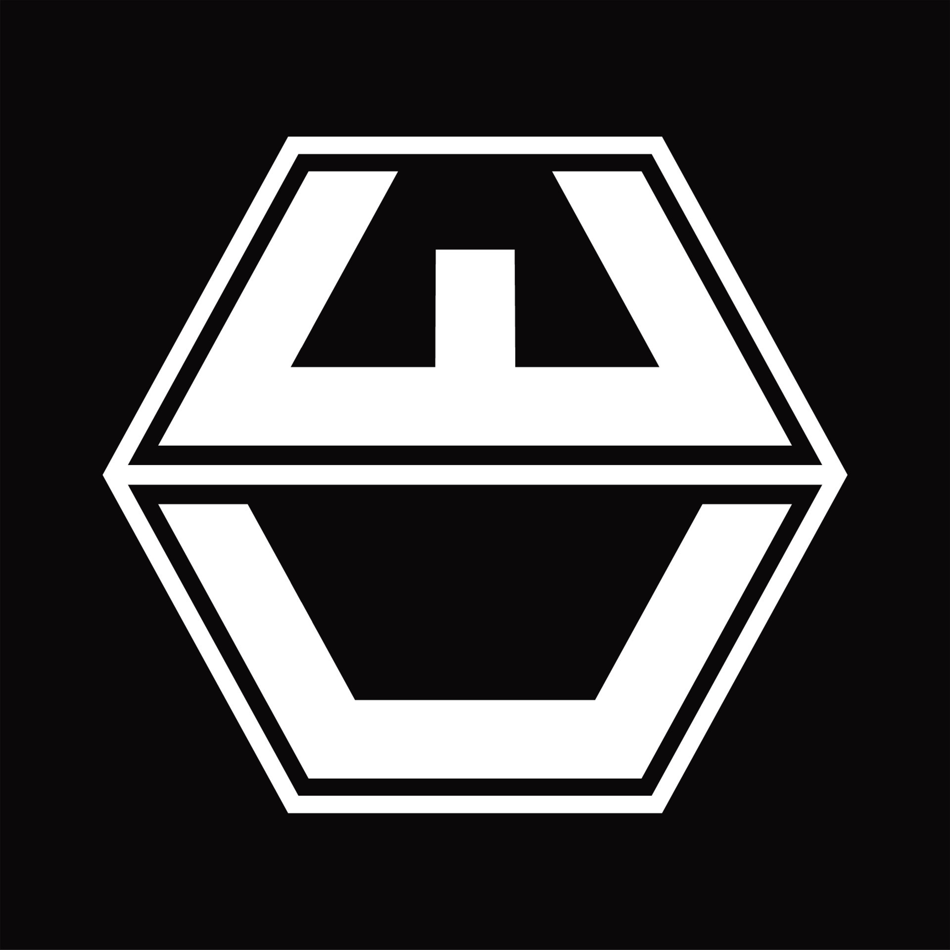 WU Logo monogram with hexagon shape up and down design template ... WU Logo monogram with hexagon shape up and down design template ...