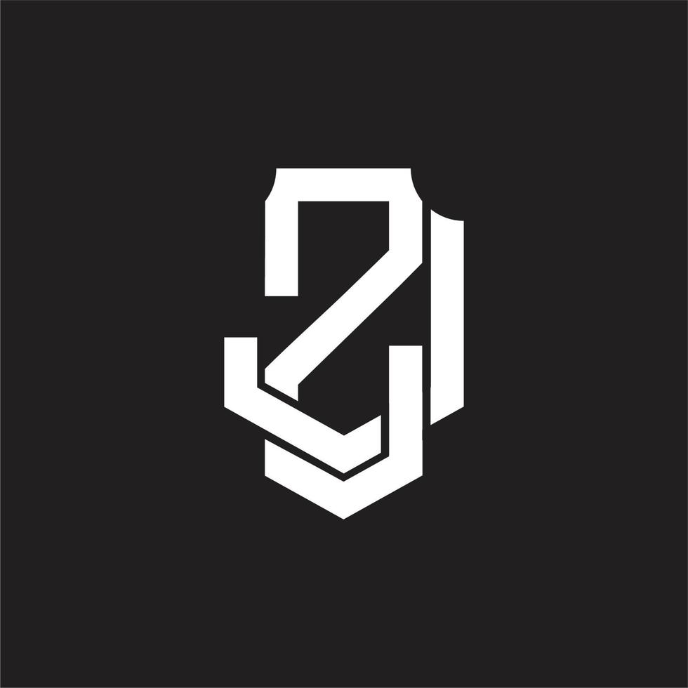 Zj Logo Monogram Design Template 16155335 Vector Art At Vecteezy