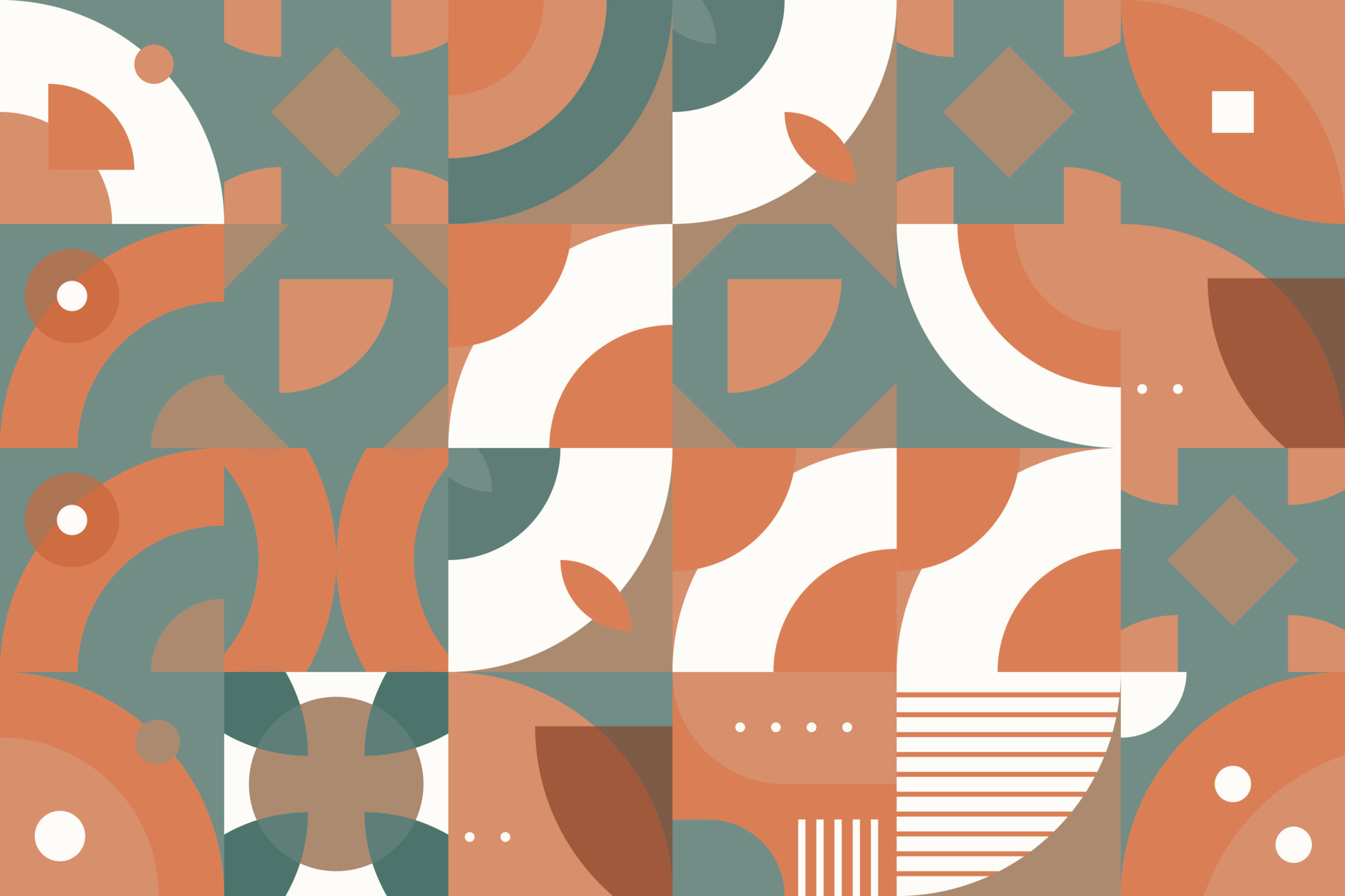 Stylish Geometrical Shapes Seamless Pattern It Consists Of A Polyhedron Such As A Circle Square