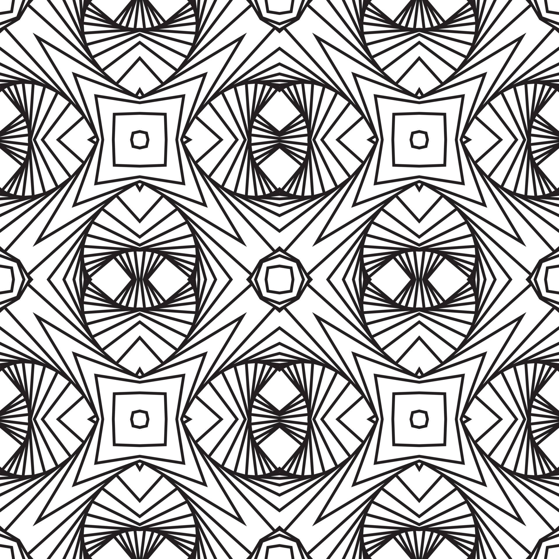 Wavy 3D lines abstract seamless pattern. on a white background ...