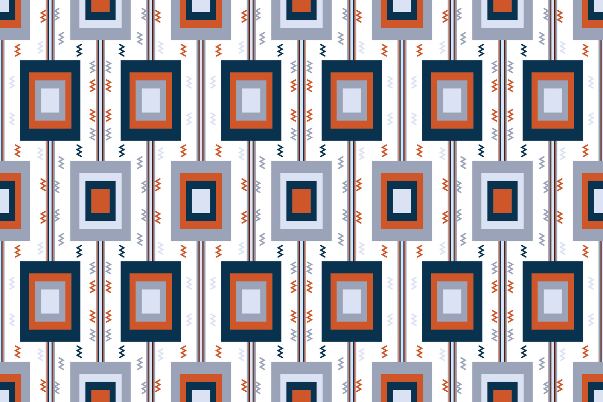 Trendy Modern Geometry Shapes Vector Seamless Pattern It Consists Of A Polyhedron Such As A