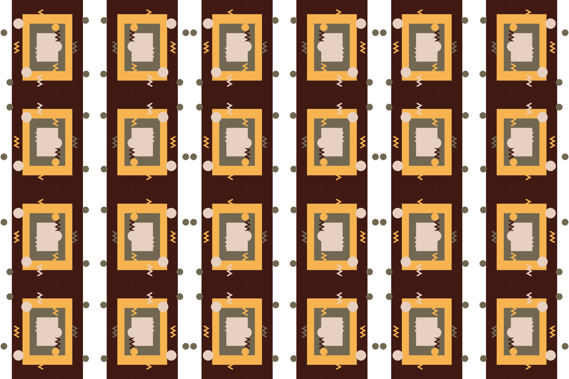 Stylish Geometric Shapes Seamless Pattern It Consists Of A Polyhedron Such As A Circle Square