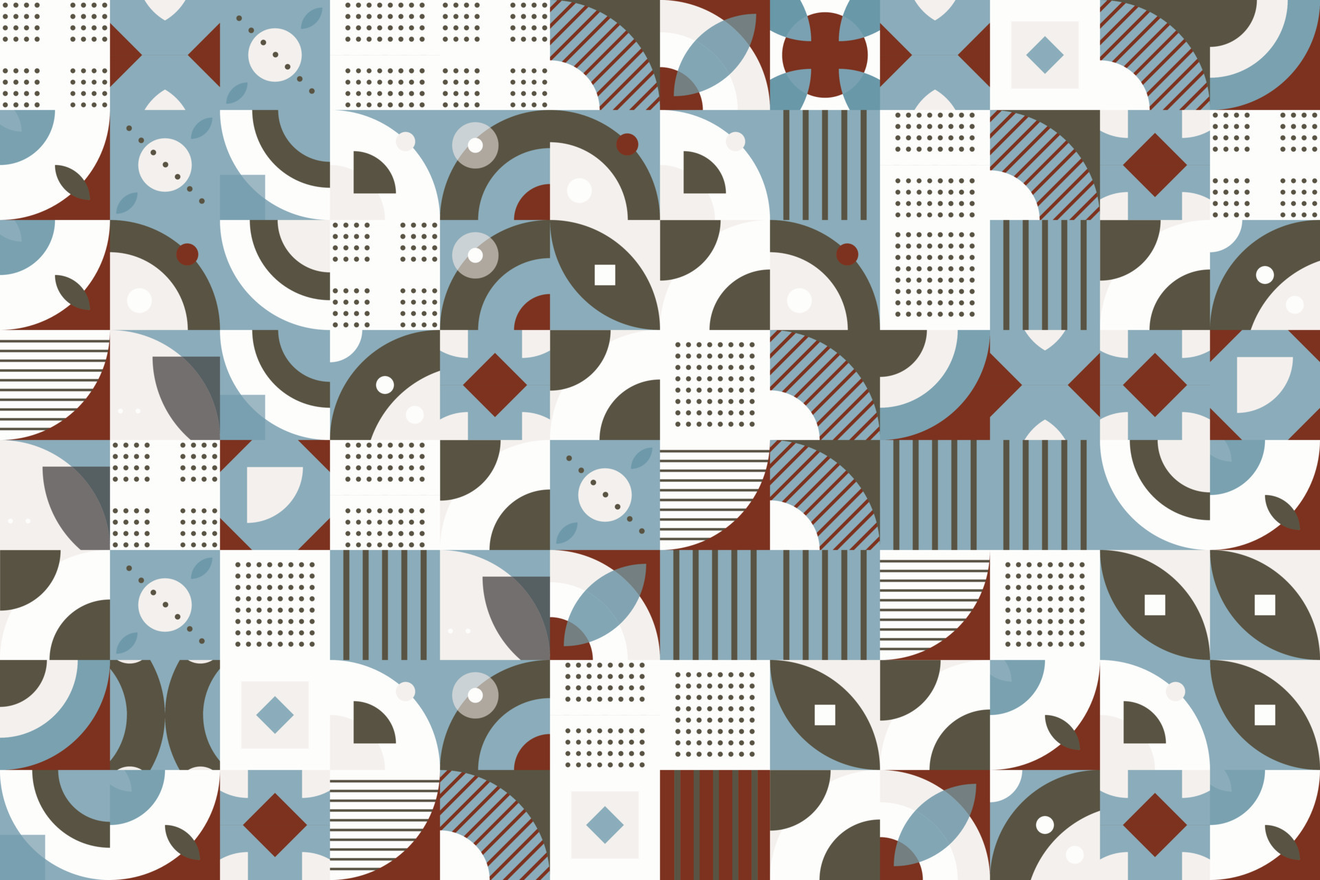 Simple Modern Geometric Shapes Vector Seamless Pattern It Consists Of A Polyhedron Such As A