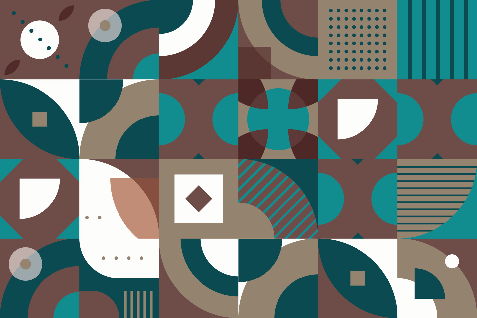 Style Geometrical Shapes Vector Seamless Pattern It Consists Of A Polyhedron Such As A Circle