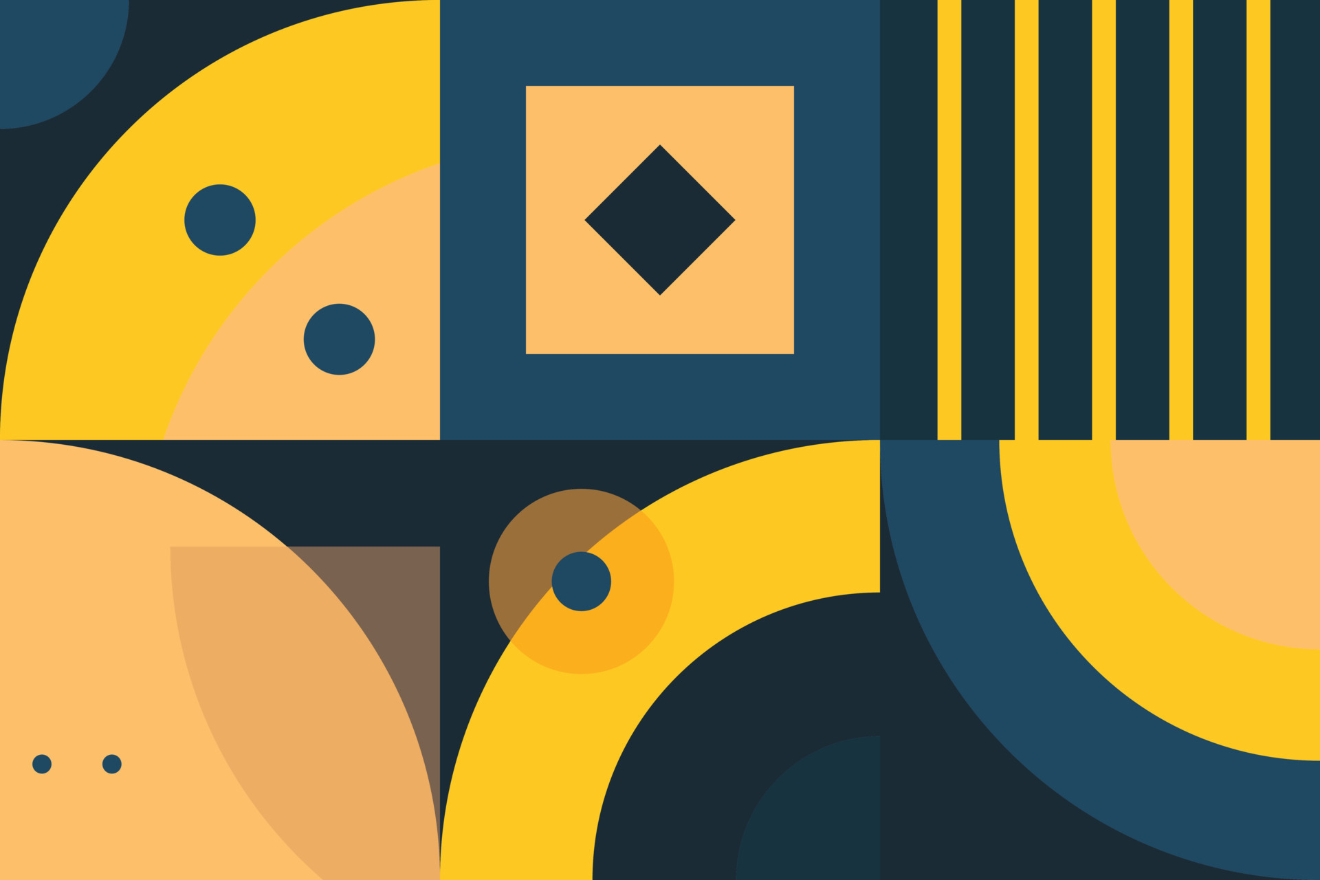 Simple geometrical shapes vector seamless pattern It consists of a ...