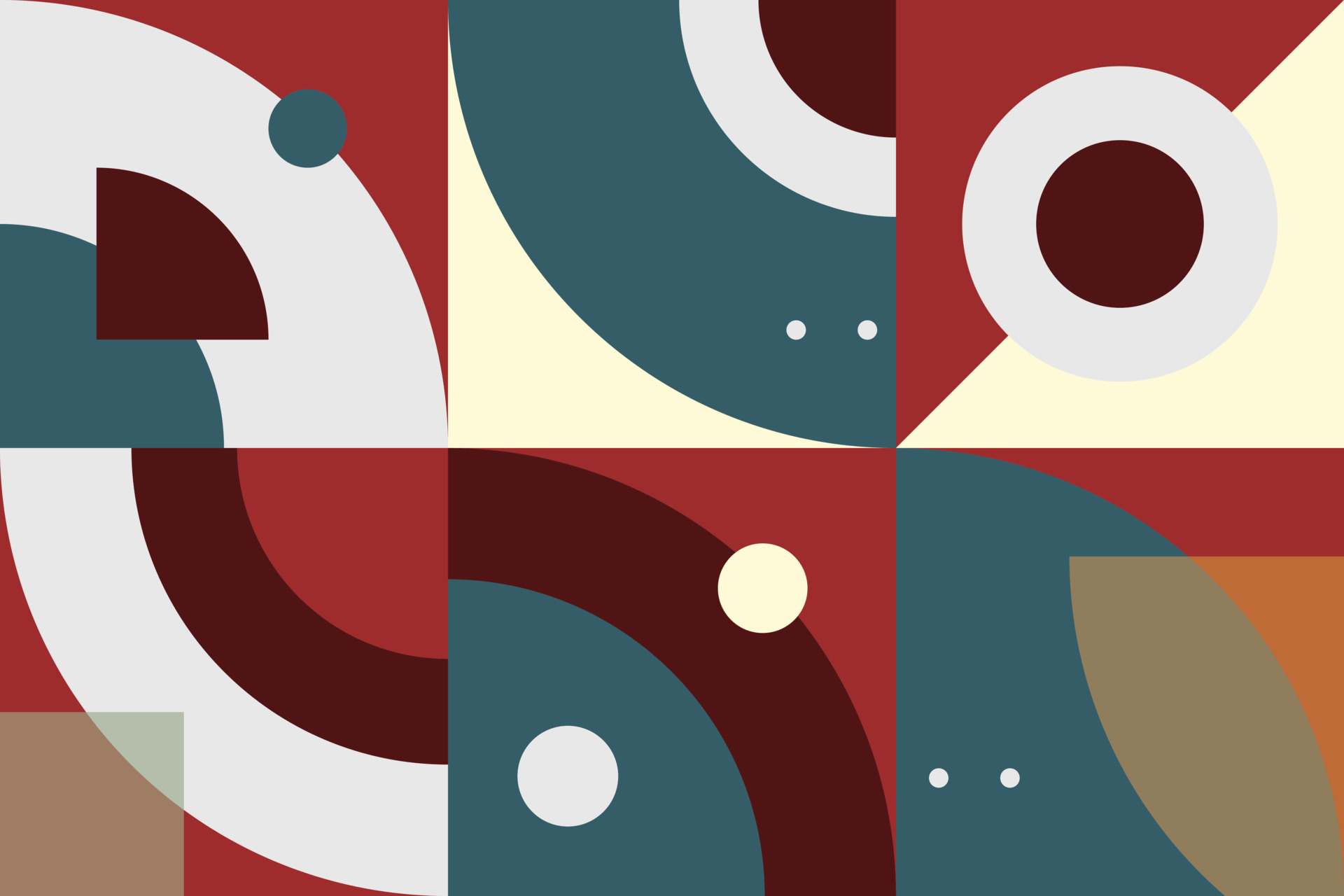 Simple Geometry Shapes Seamless Pattern It Consists Of A Polyhedron Such As A Circle Square