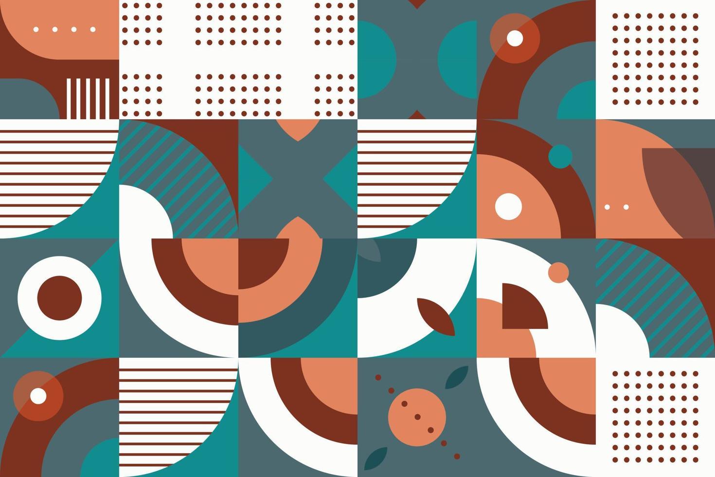 Stylish geometric shapes vector seamless pattern It consists of a ...