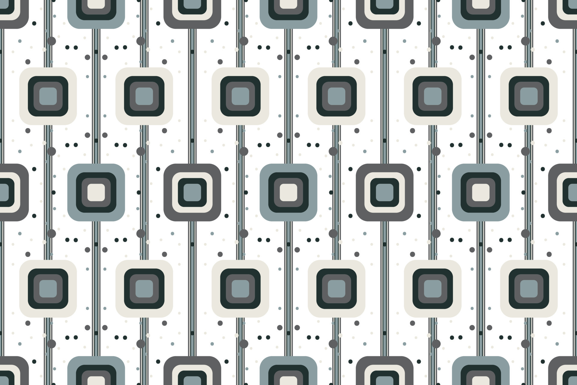 Trendy Modern Geometrical Shapes Vector Seamless Pattern It Consists Of A Polyhedron Such As A