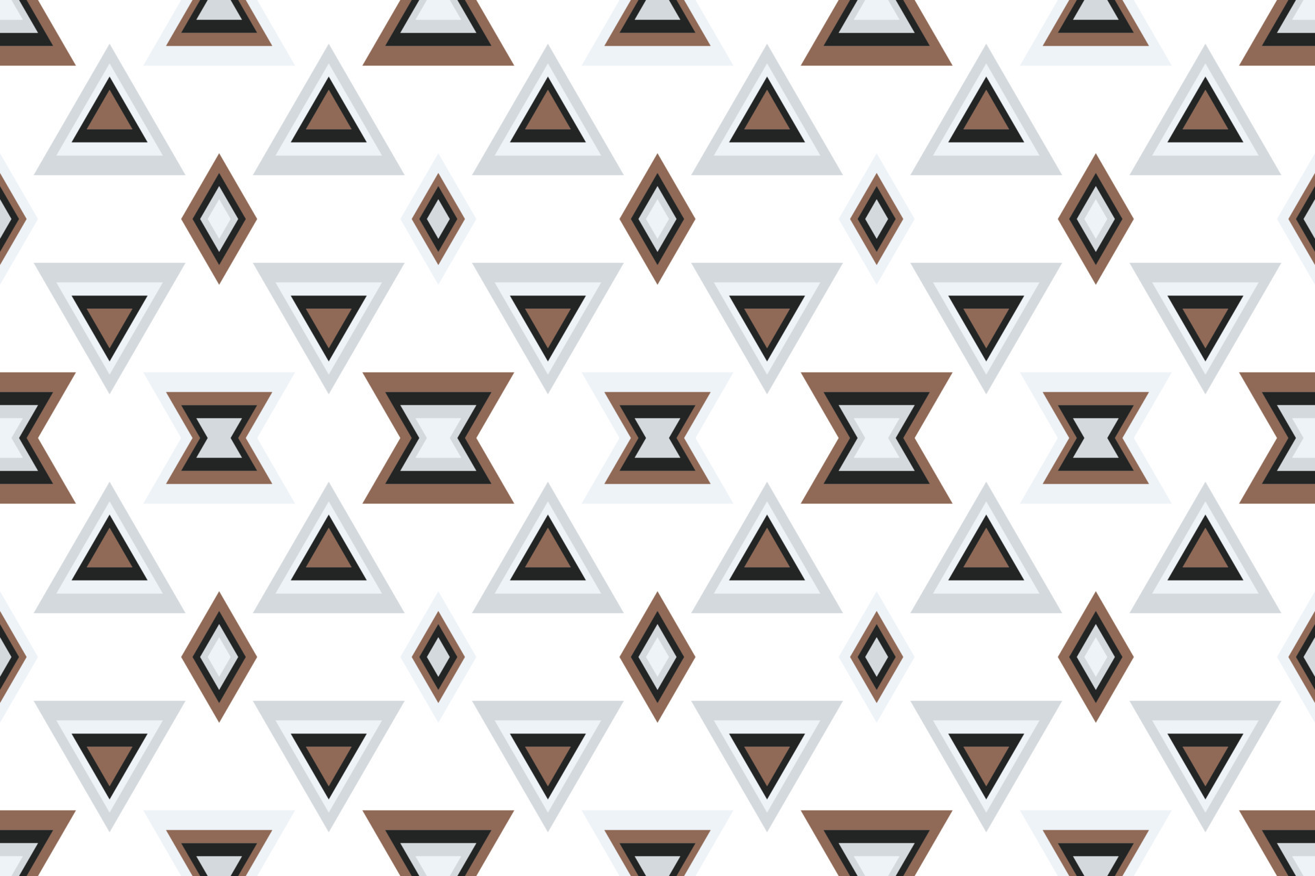 Abstract Modern Geometry Shapes Vector Seamless Pattern It Consists Of A Polyhedron Such As A