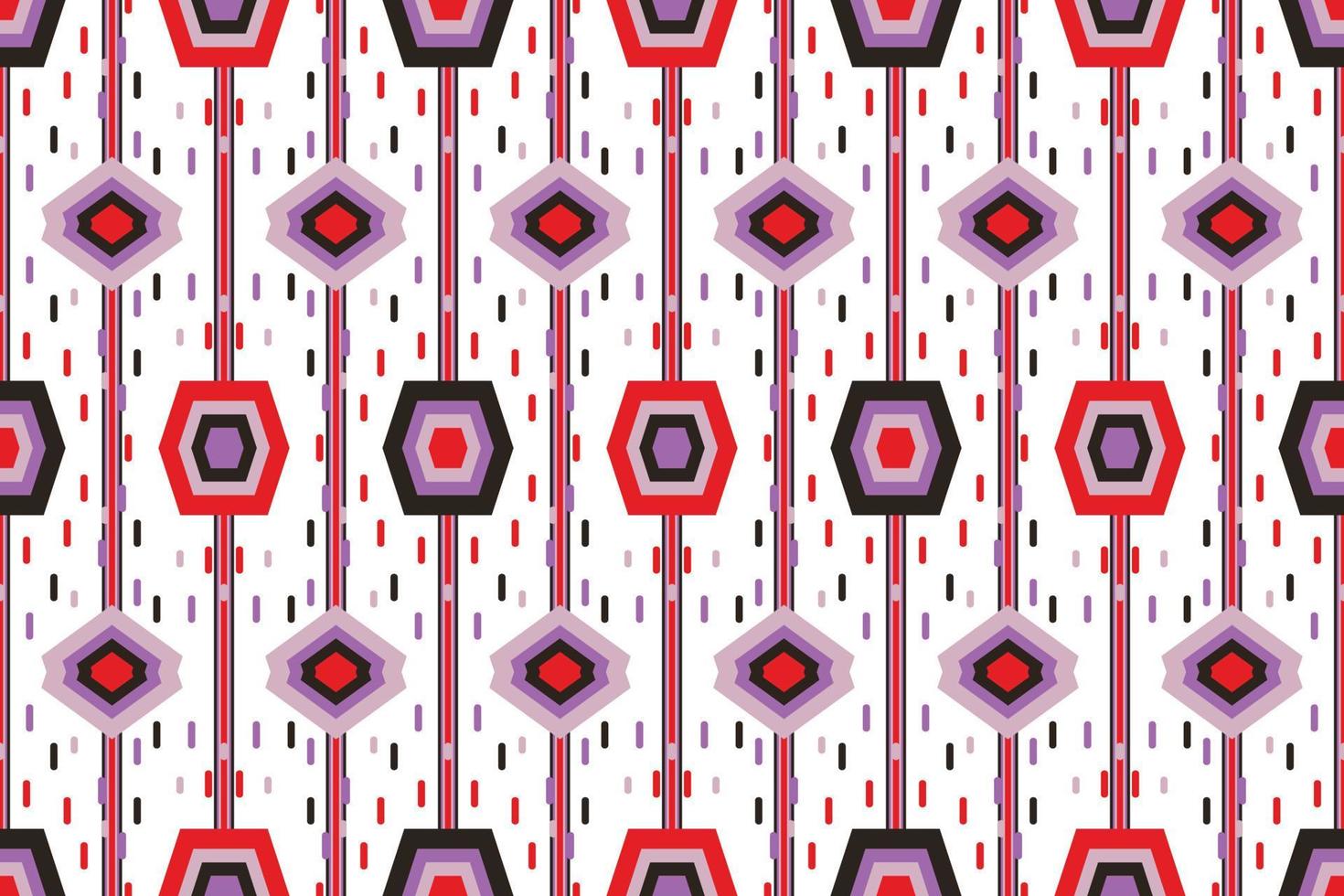 Style Modern Geometric Shapes Vector Seamless Pattern It Consists Of A Polyhedron Such As A