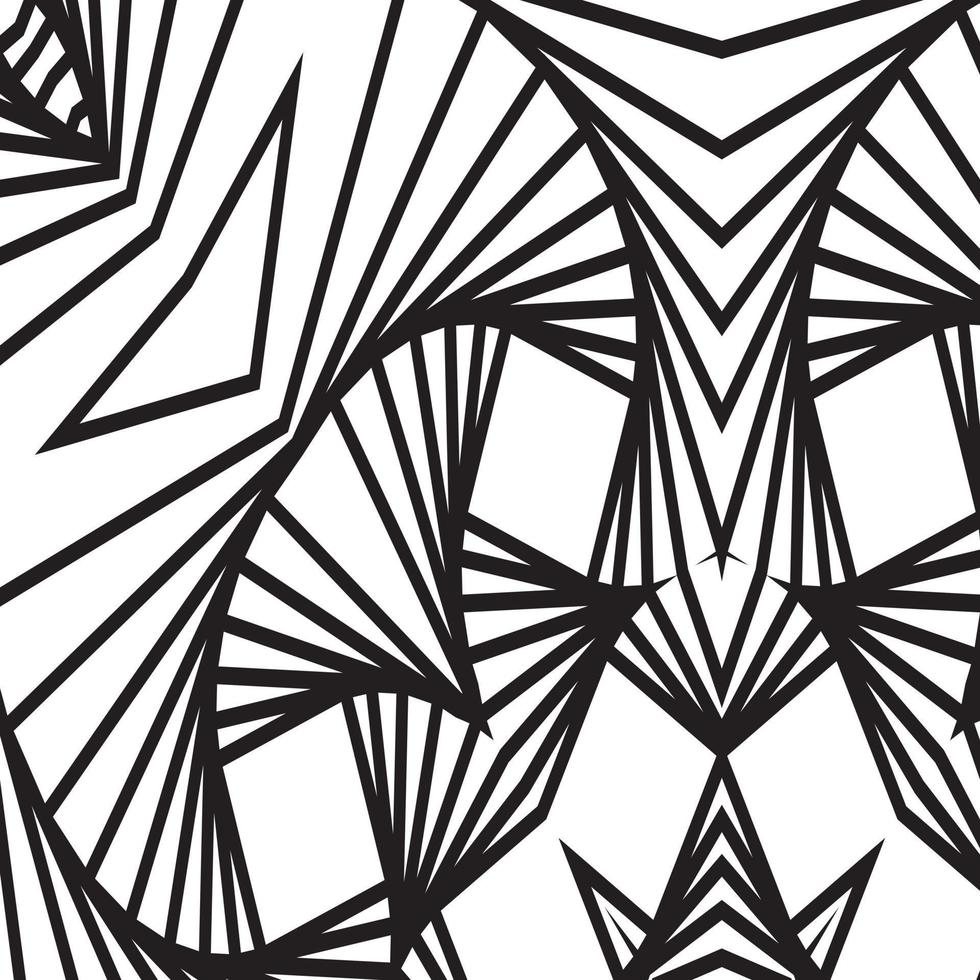 Monochrome Dynamic 3d Wavy Lines Seamless Pattern Abstract Dynamical