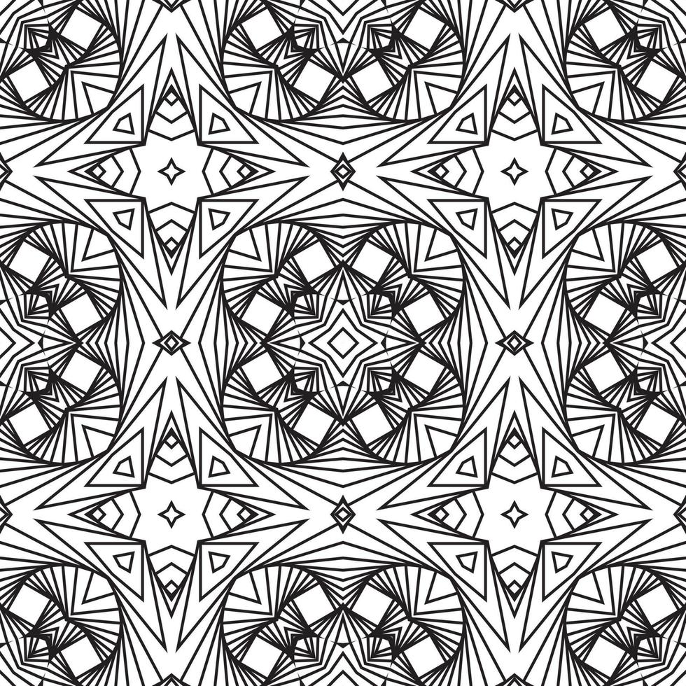 Geometric 3d Monochrome Abstract Pattern For Fabric And Textile Vector Twisted Curved Stripe