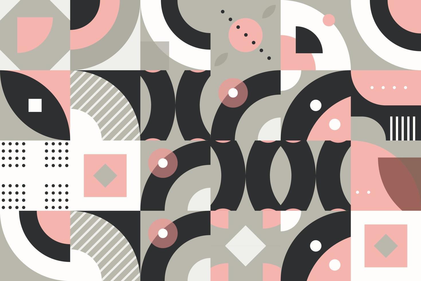 Abstract Modern Geometry Shapes Vector Seamless Pattern It Consists Of A Polyhedron Such As A