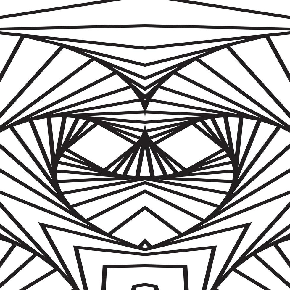 Monochrome Seamless 3d Optical Wave Effect Stripe Line Pattern Vector