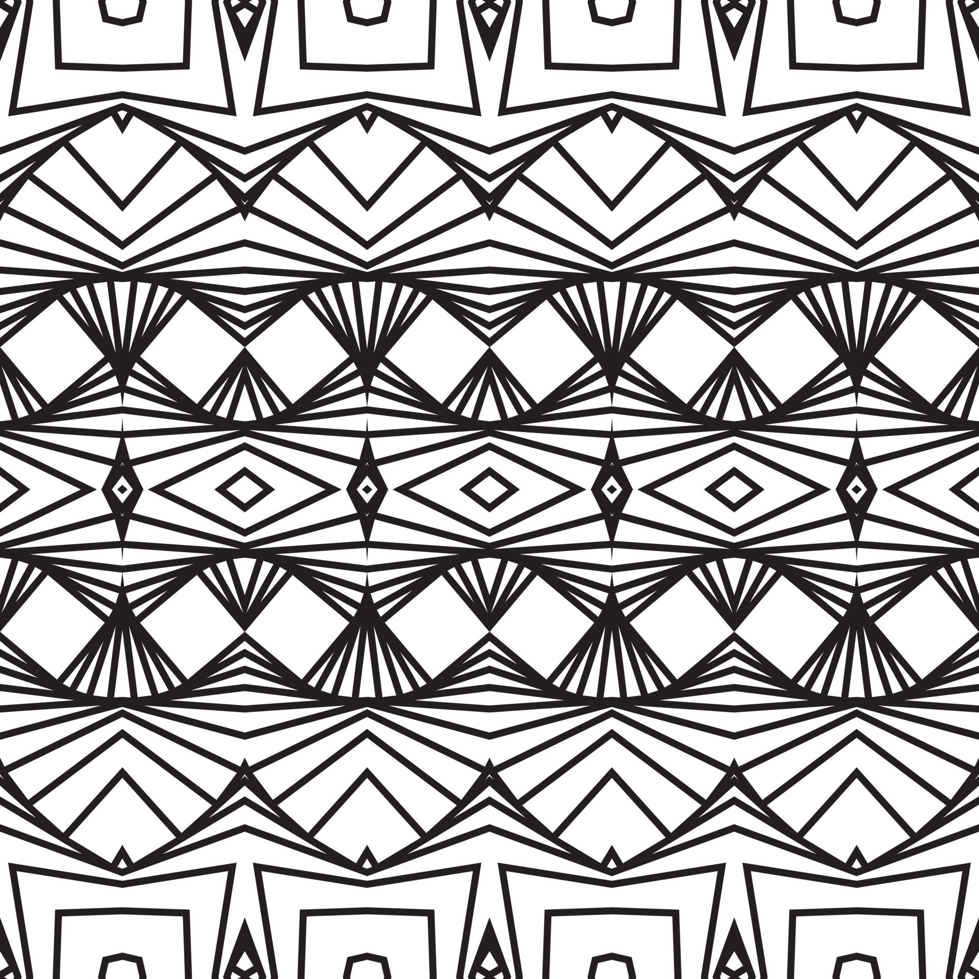 Monochrome Seamless 3d Optical Wave Effect Stripe Line Pattern Vector